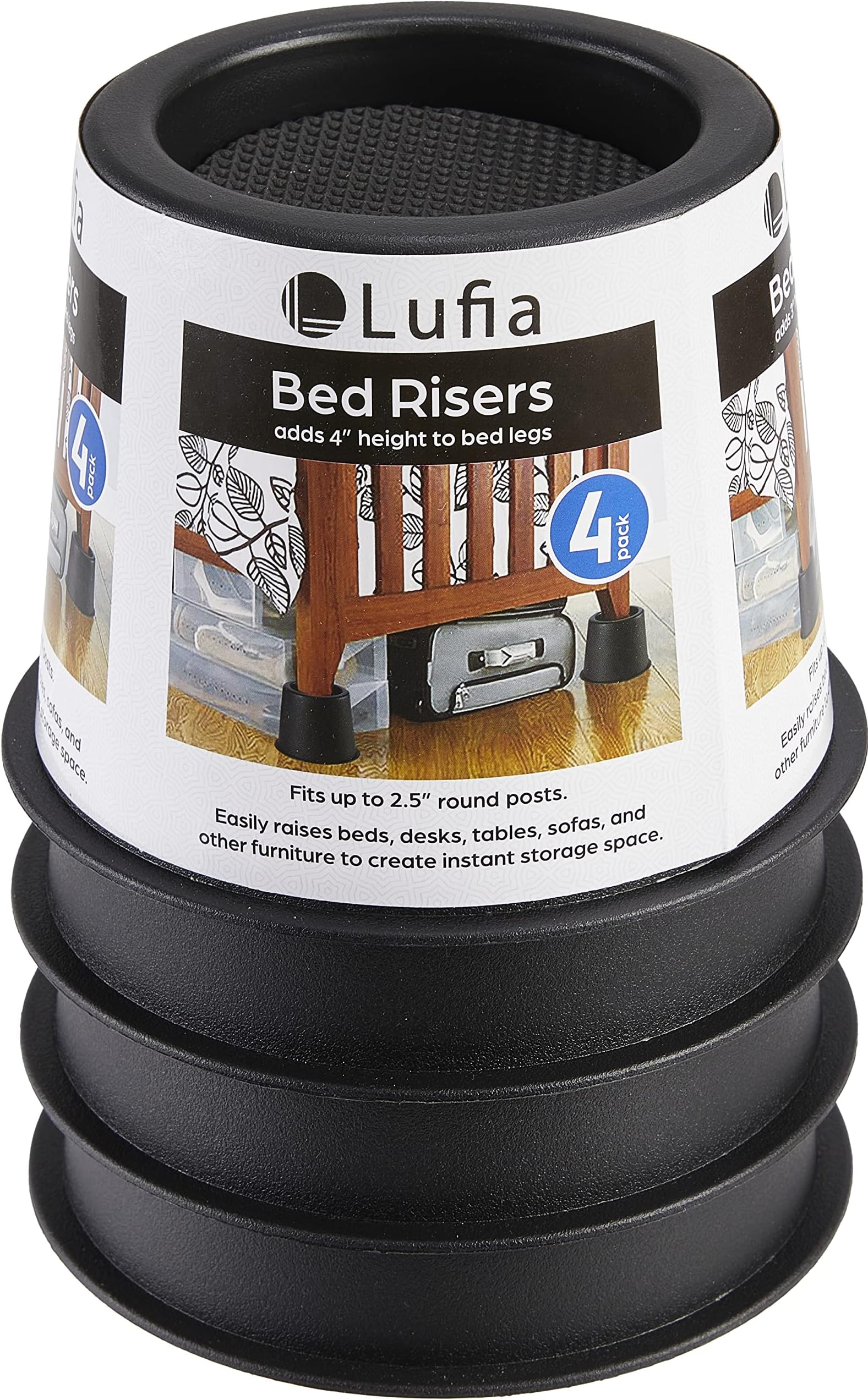 Amazon.com: MUADUTYY 2 Inch Bed Risers Furniture Risers Heavy Duty ...