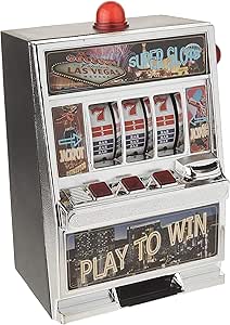 Amazon.com: 12.5" Large Play To Win Slot Machine Figurine - Black ...