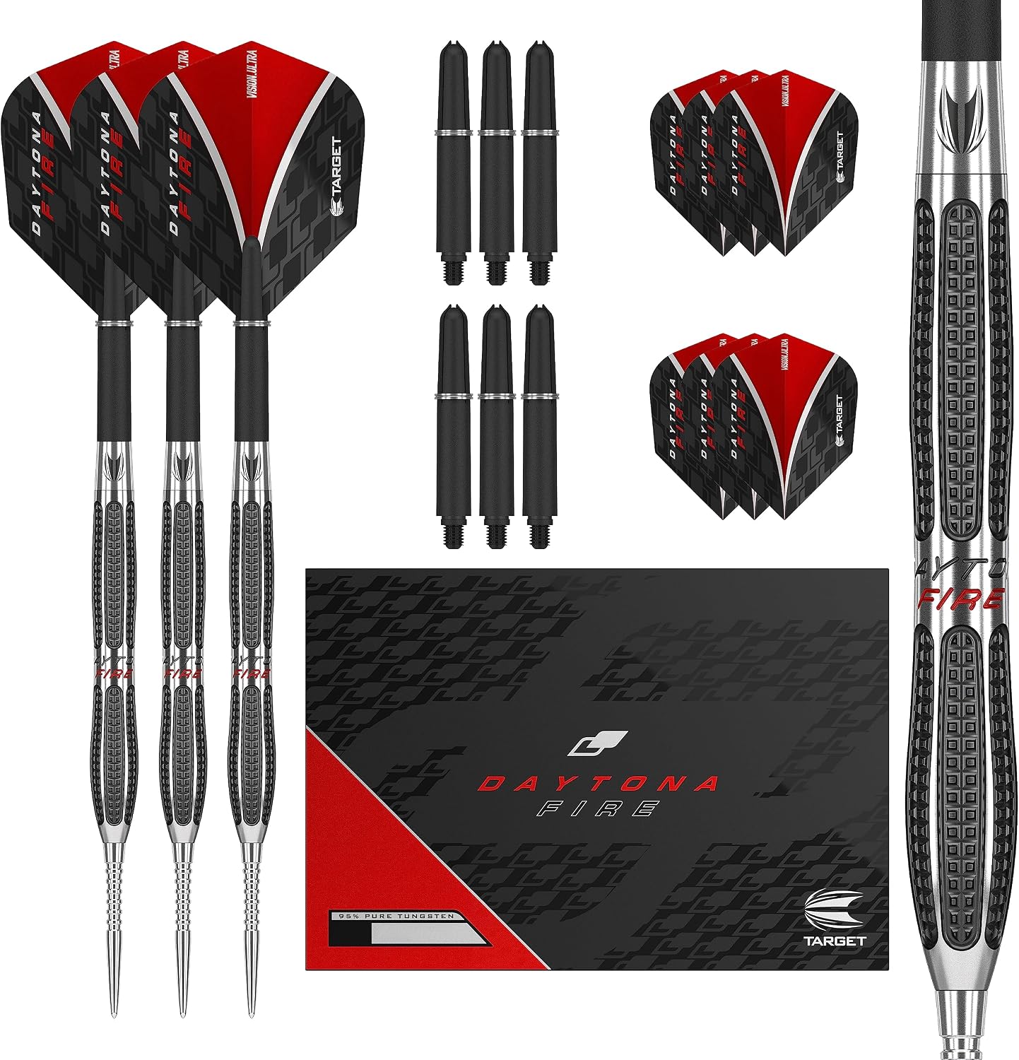 Target Darts Daytona Fire DF-04 95% Wolfram Steeldarts-Set Dartpfeile ...