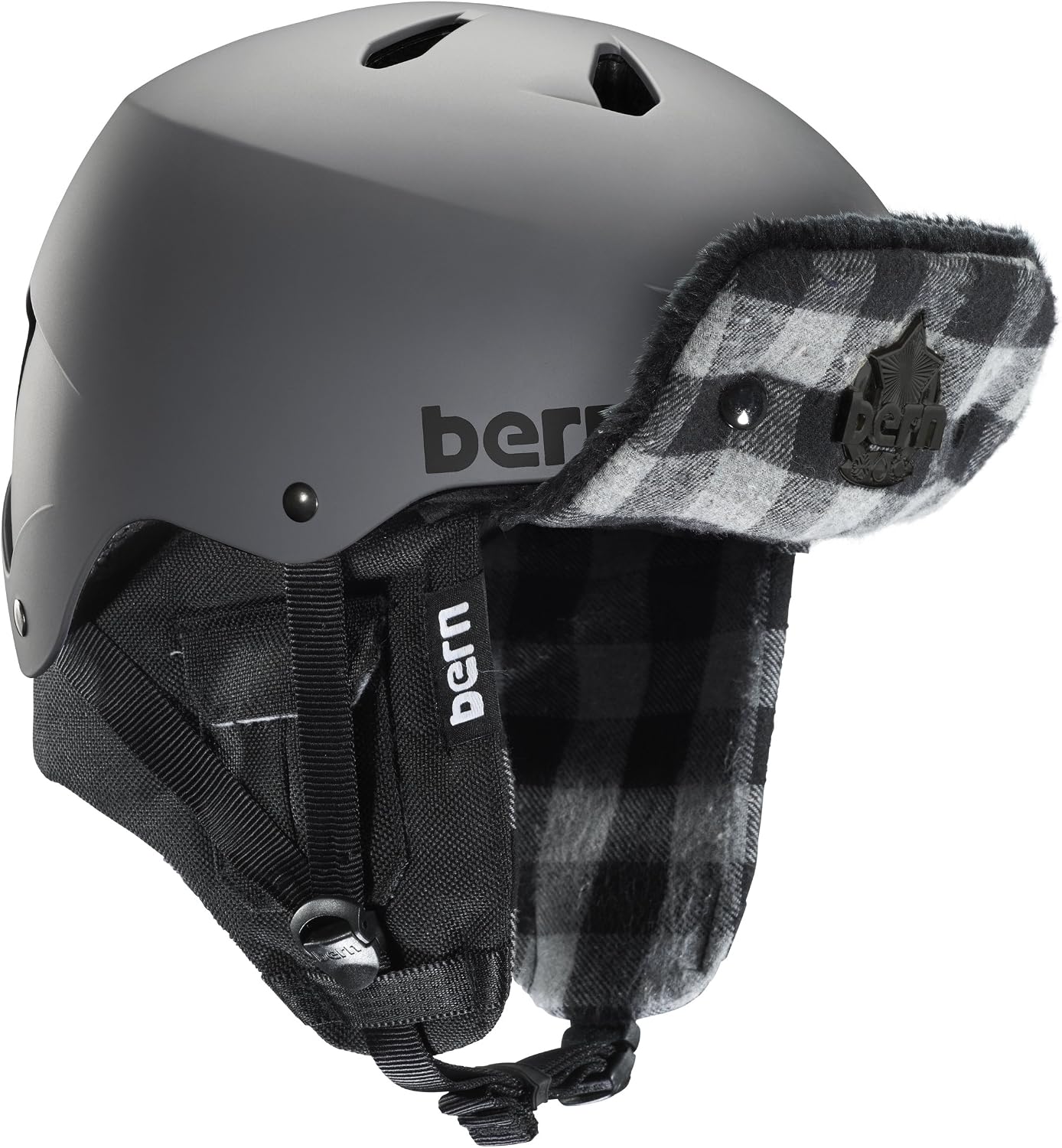 Amazon.com: Bern Unlimited Macon EPS Matte Finish Snow Helmet with ...