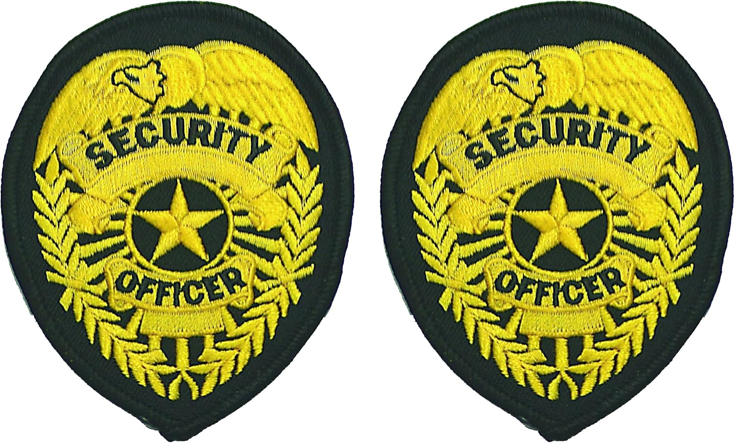 Amazon.com: Set of 2 Sew on Patches - Security Officer Guard Badge ...