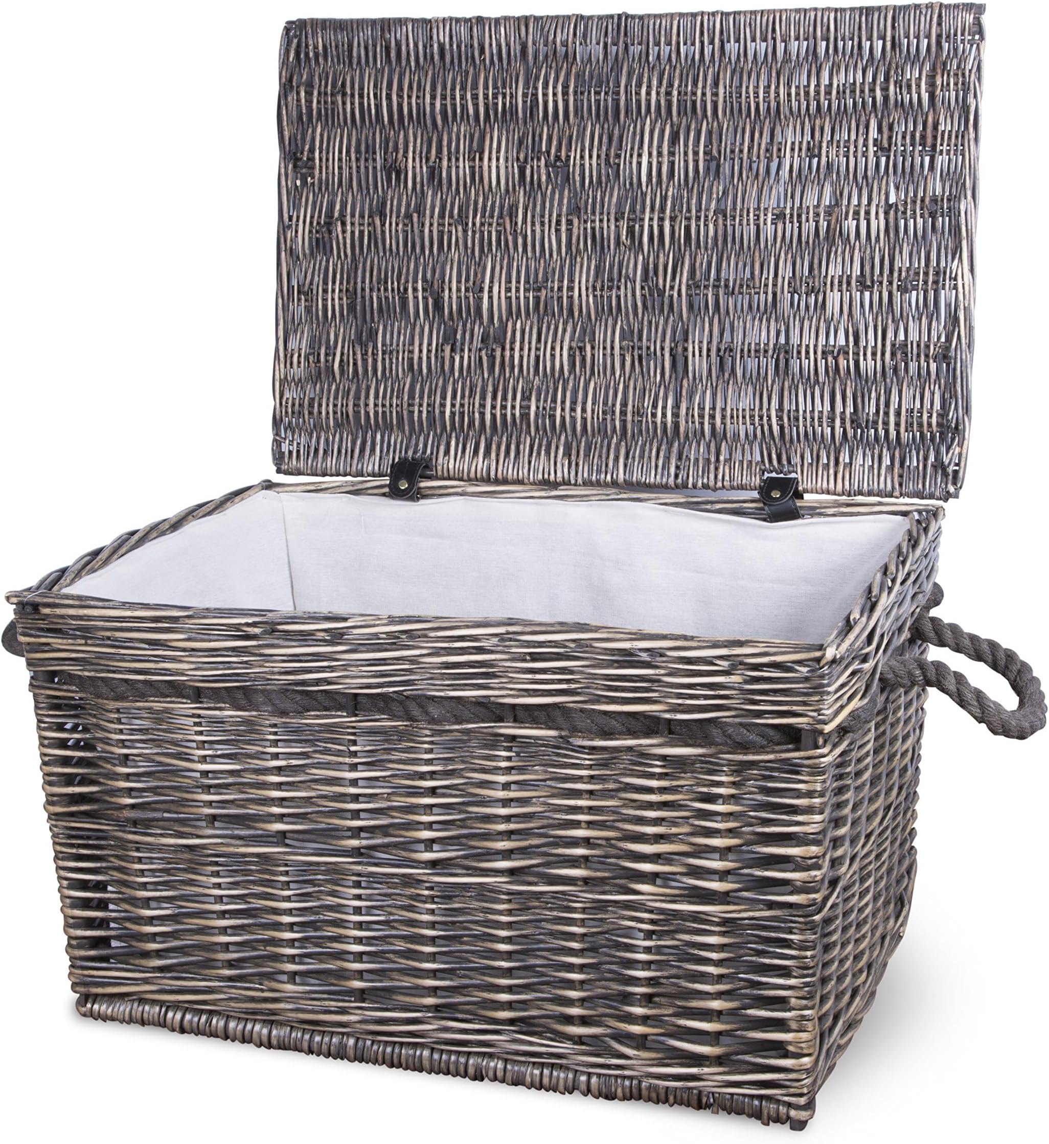 60L Rattan Storage Trunk Bedroom Storage Box Bathroom Storage Laundry ...