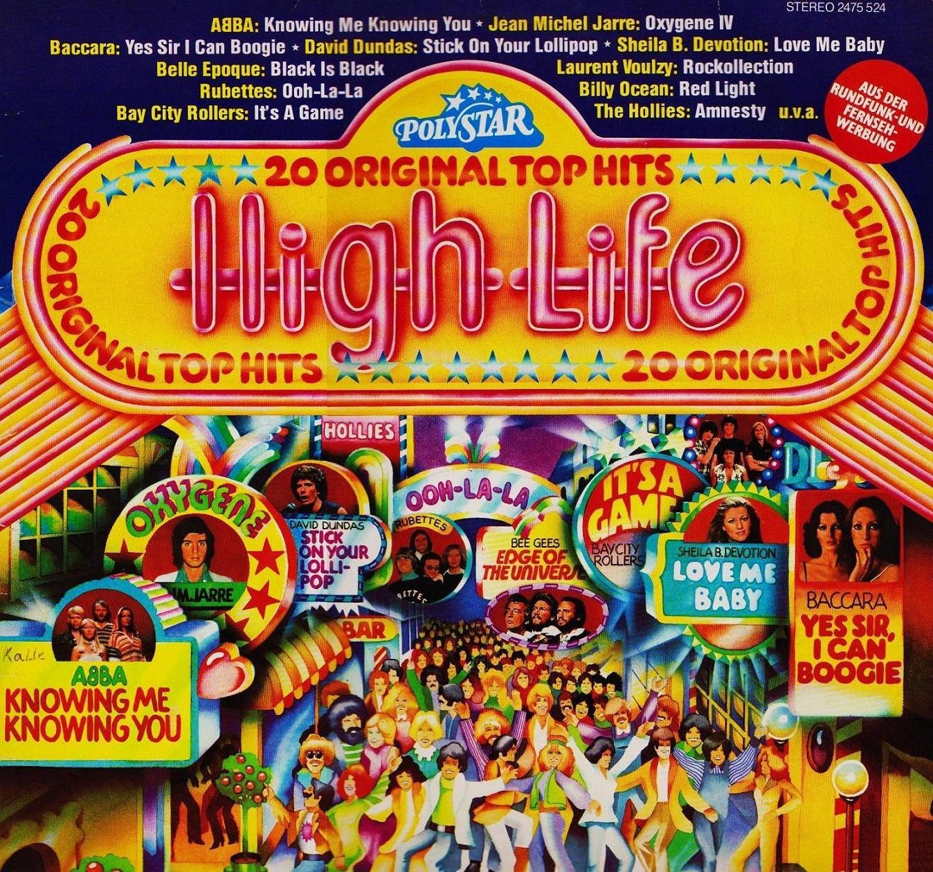 20 Original Top Hits - High Life [Vinyl-LP 1977] Polystar 2475524 ...
