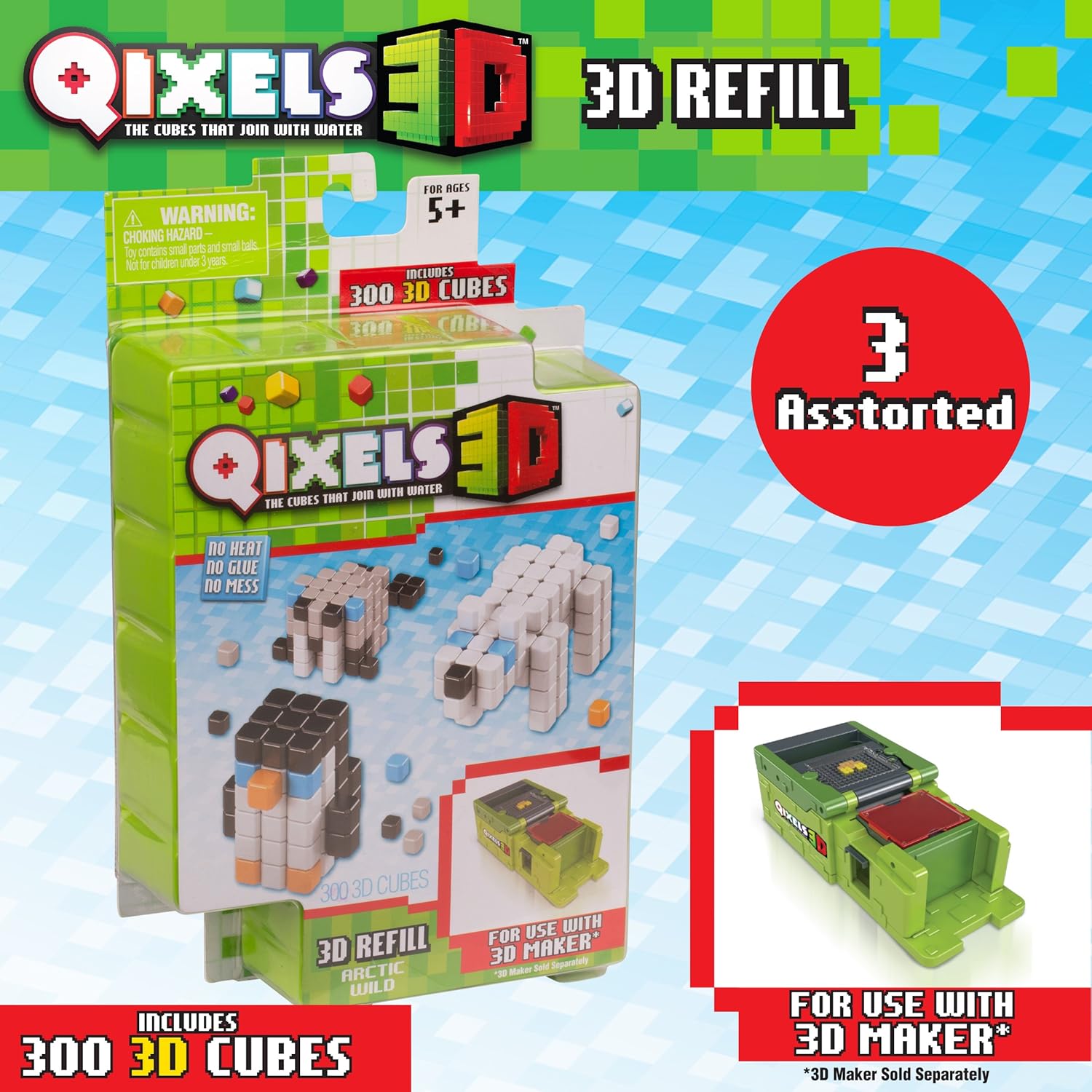 Qixels 87098 “3D Theme Pack Toy – BigaMart