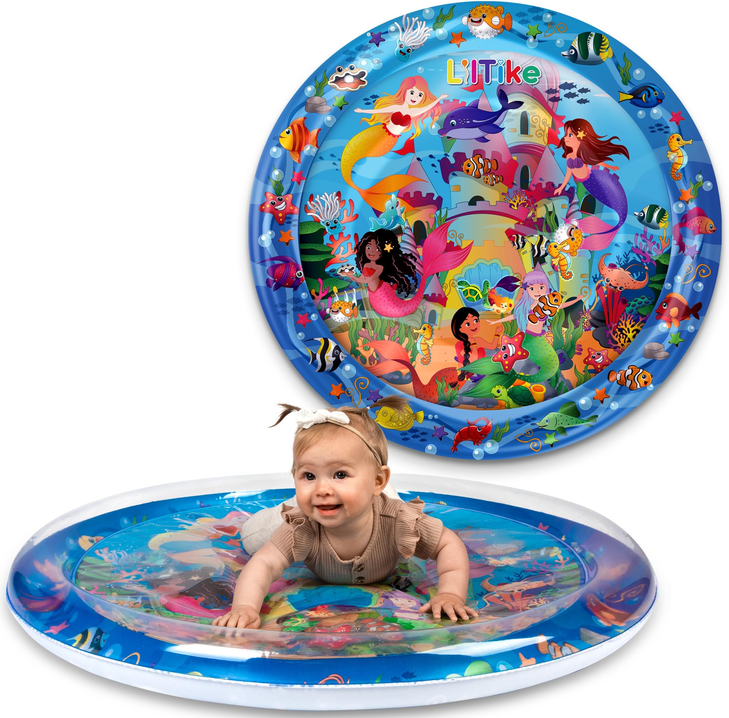 Amazon.com : Tummy time Water mat Blue/Pink (Pink) : Baby