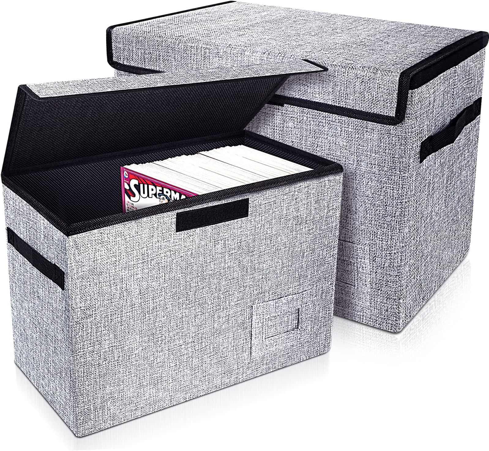 Amazon.com: Lincia 8 Pack Comic Book Storage Boxes, 15.4" x 7.5" x 11.4 ...