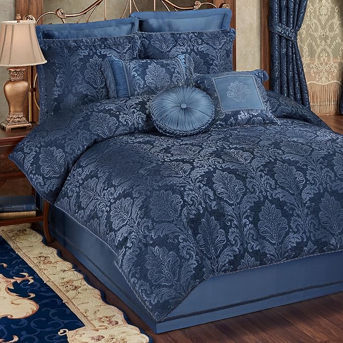 Amazon.com: Touch of Class Camelot Luxury Bedding | Calming Navy Blue ...