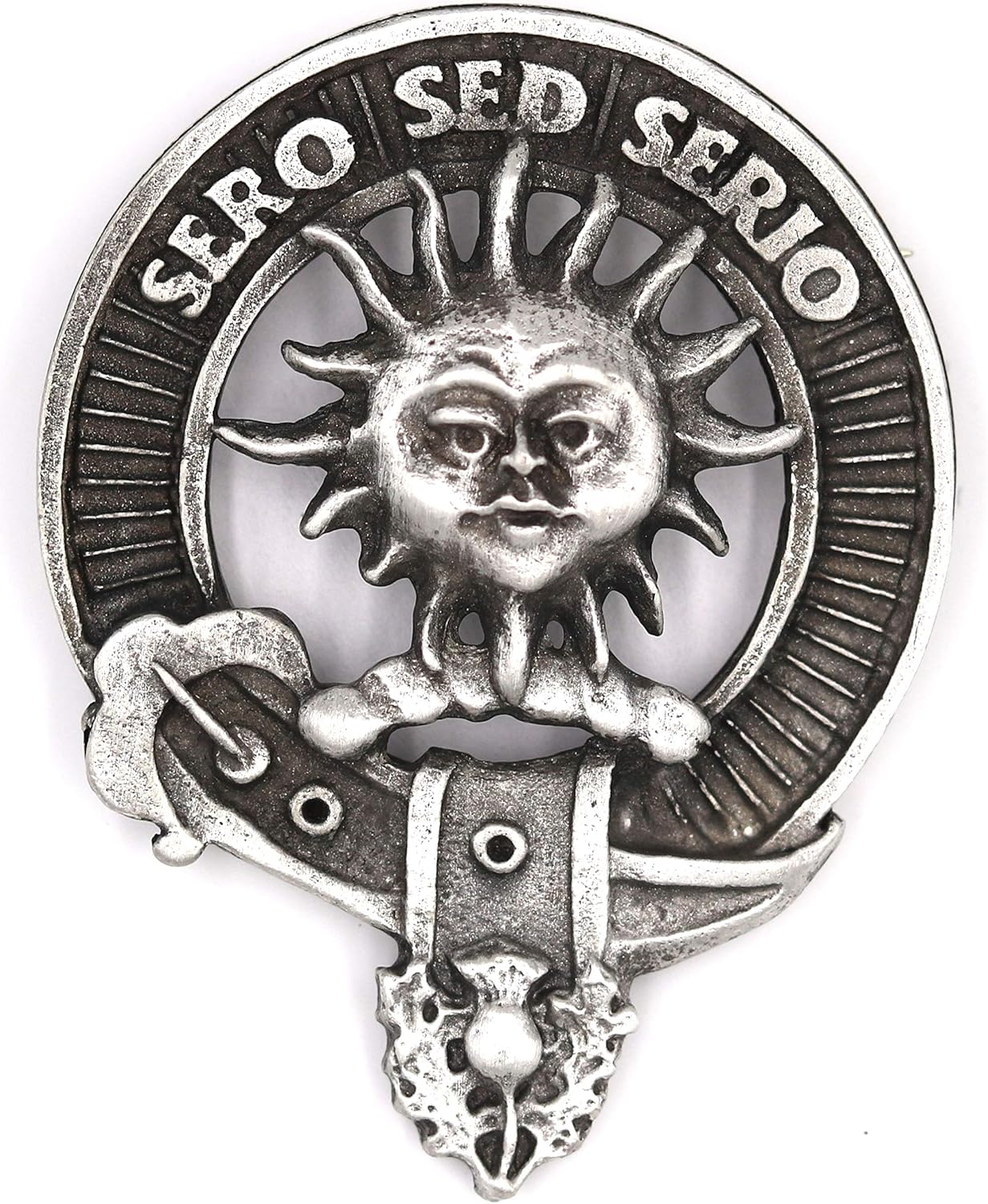 Amazon.com: Kerr Clan Crest Cap Badge made by Grandfather Scottish ...