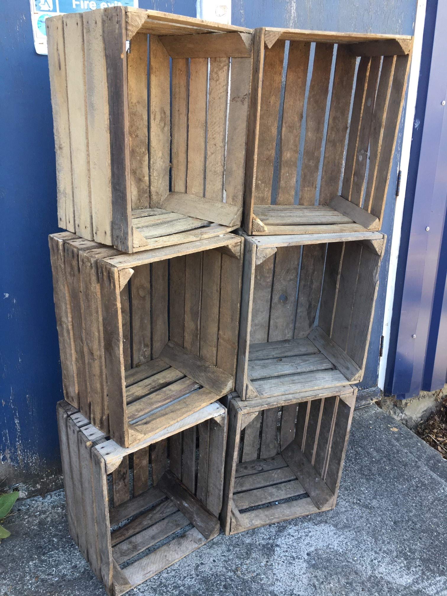 Old Fashioned Vintage Crates 4 Strong&Solid Vintage Wooden Crates