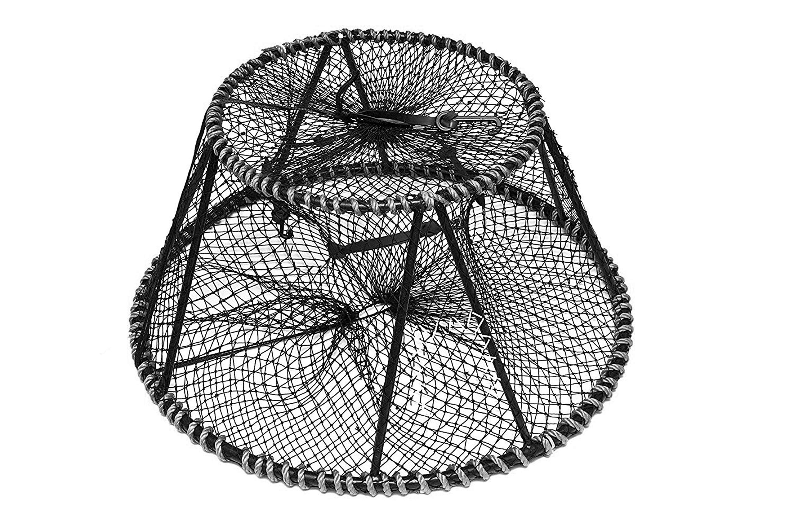 KUFA Tower Style prawn Trap (Size:ø30 x ø20 x 12" H),Stretched Mesh ...