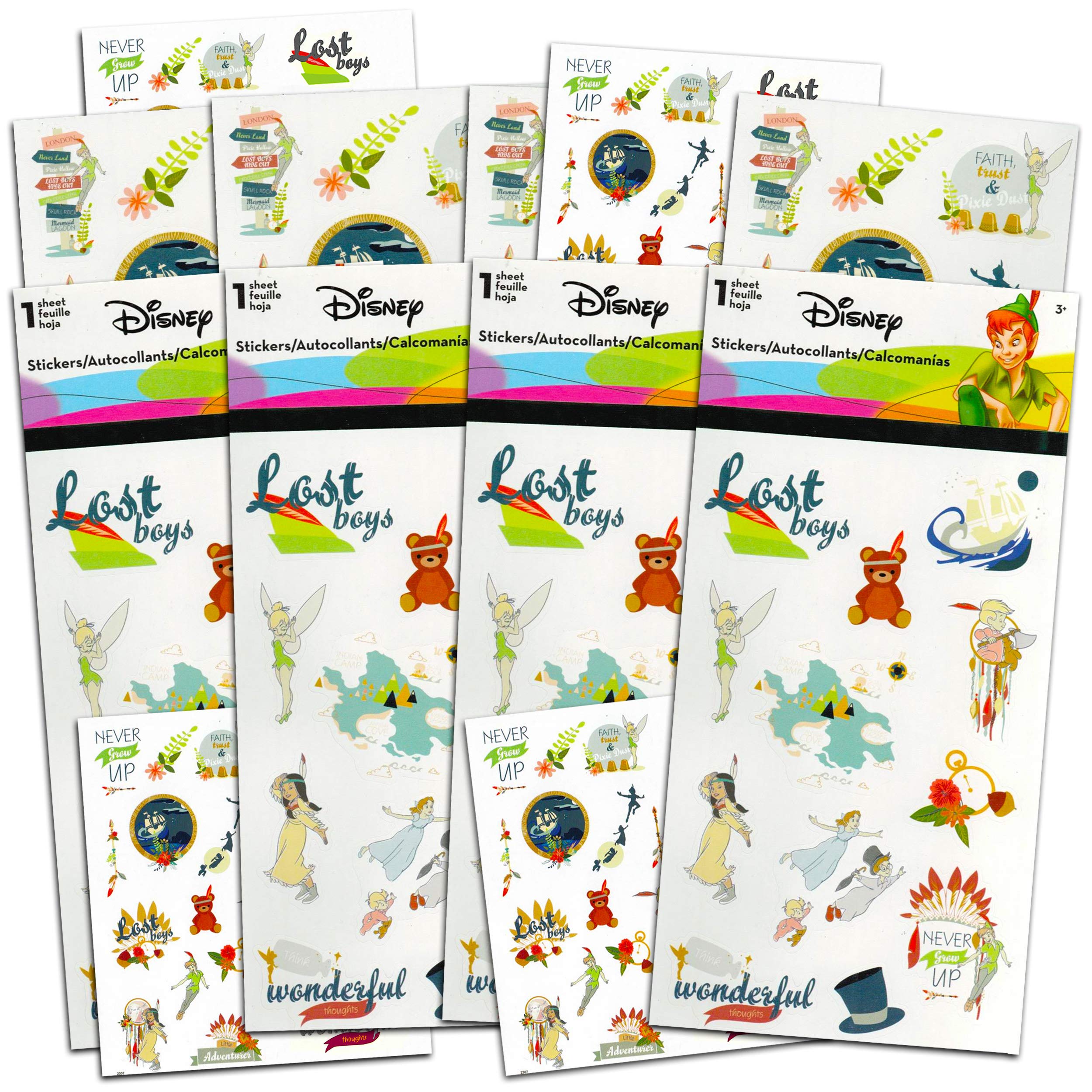 Buy Disney Peter Pan Sticker and Tattoos Party Favors Super Set ...