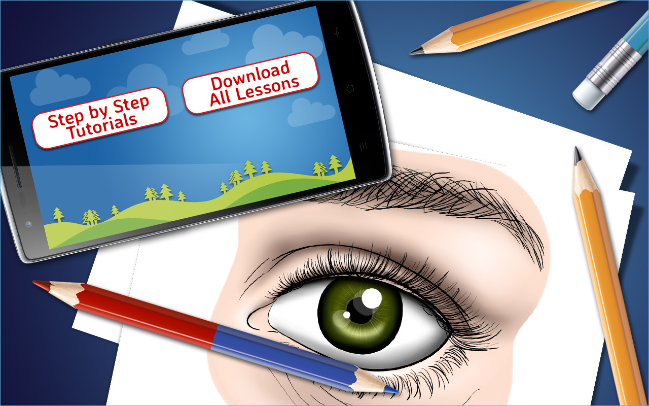 How to Draw Eyes Step by Step Drawing App:Amazon.com:Appstore for Android