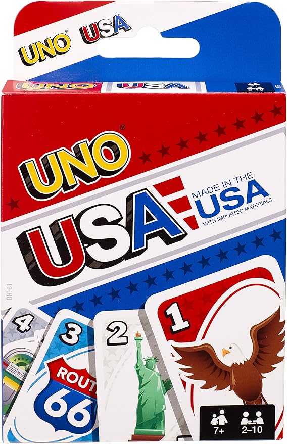 Amazon.com: Mattel Games UNO: USA - Card Game : Mattel: Toys & Games