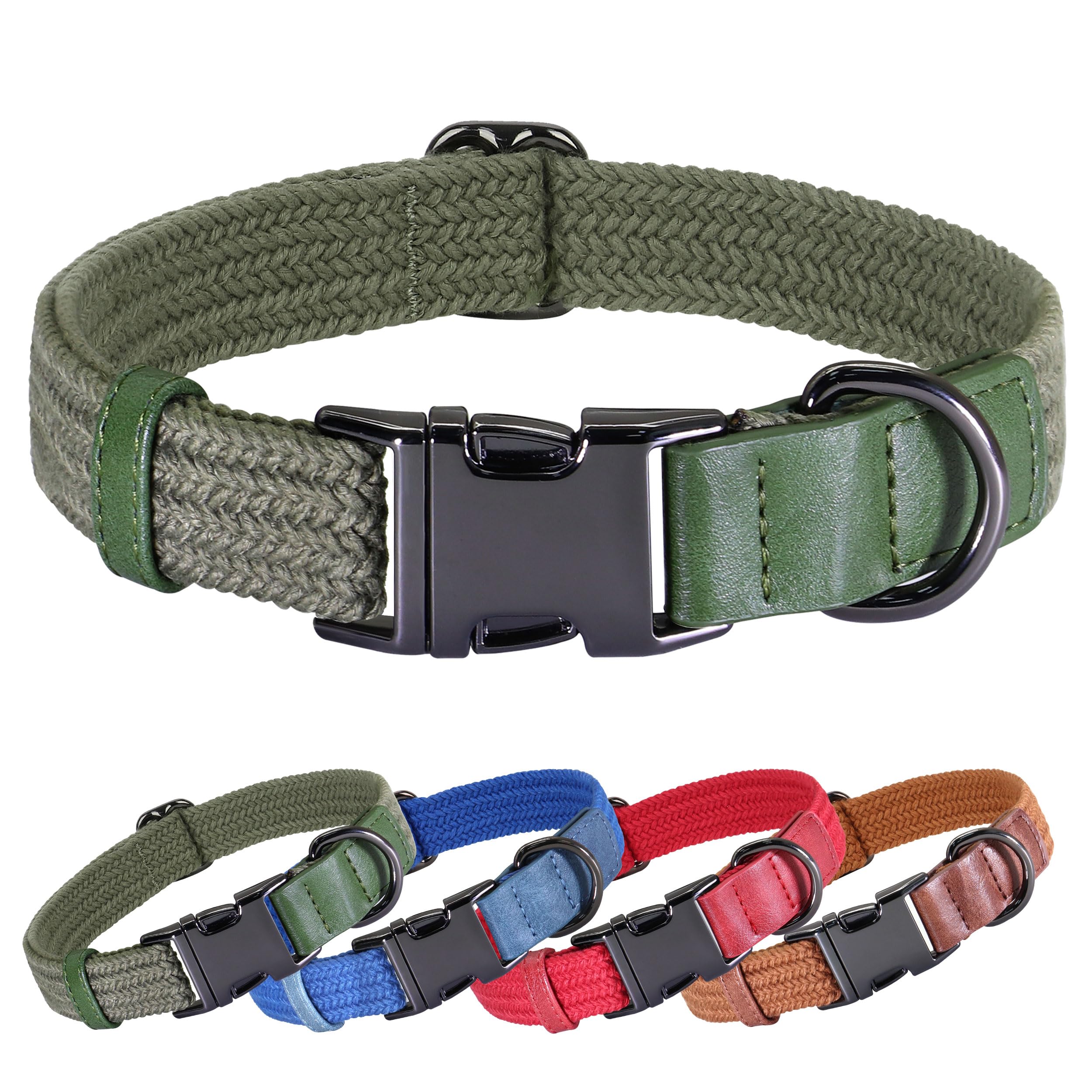 Amazon.com : PET ARTIST Heavy Duty Dog Collars for Large Dogs, Durable ...
