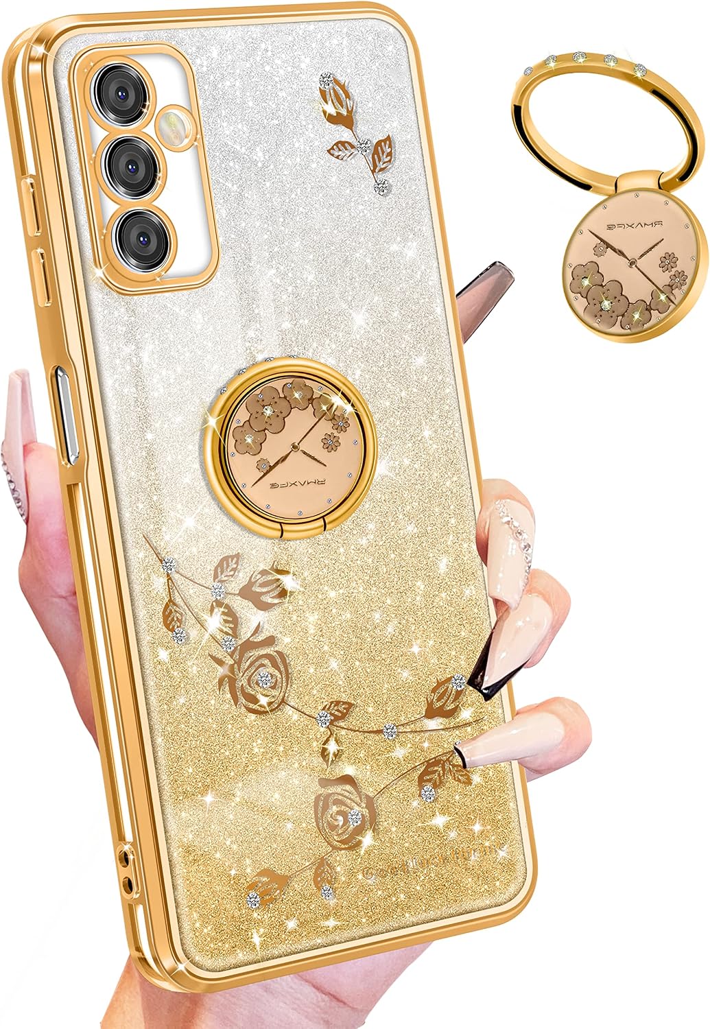 Amazon.com: Coralogo (3in1 for Samsung Galaxy A14 5G Phone Case Glitter ...