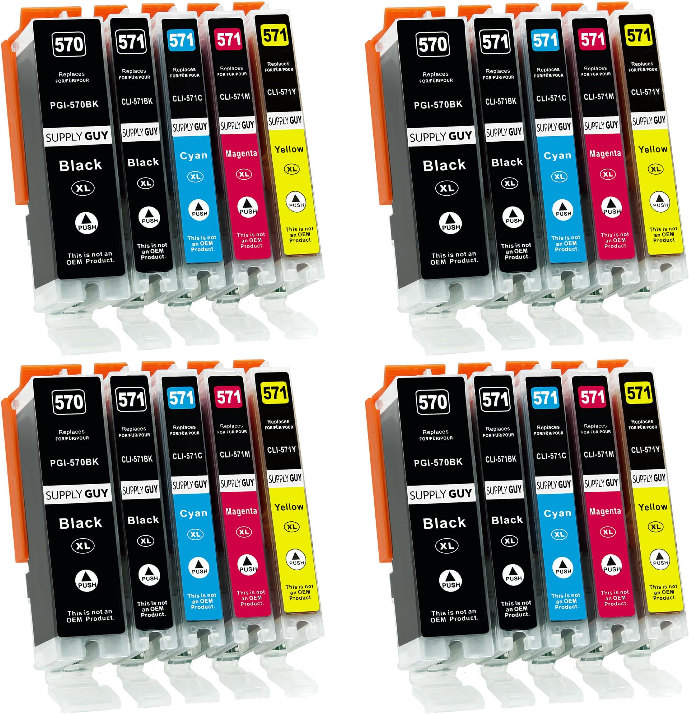 Supply Guy 20 Ink Cartridges compatible with Canon PGI-570 / CLI-571 ...