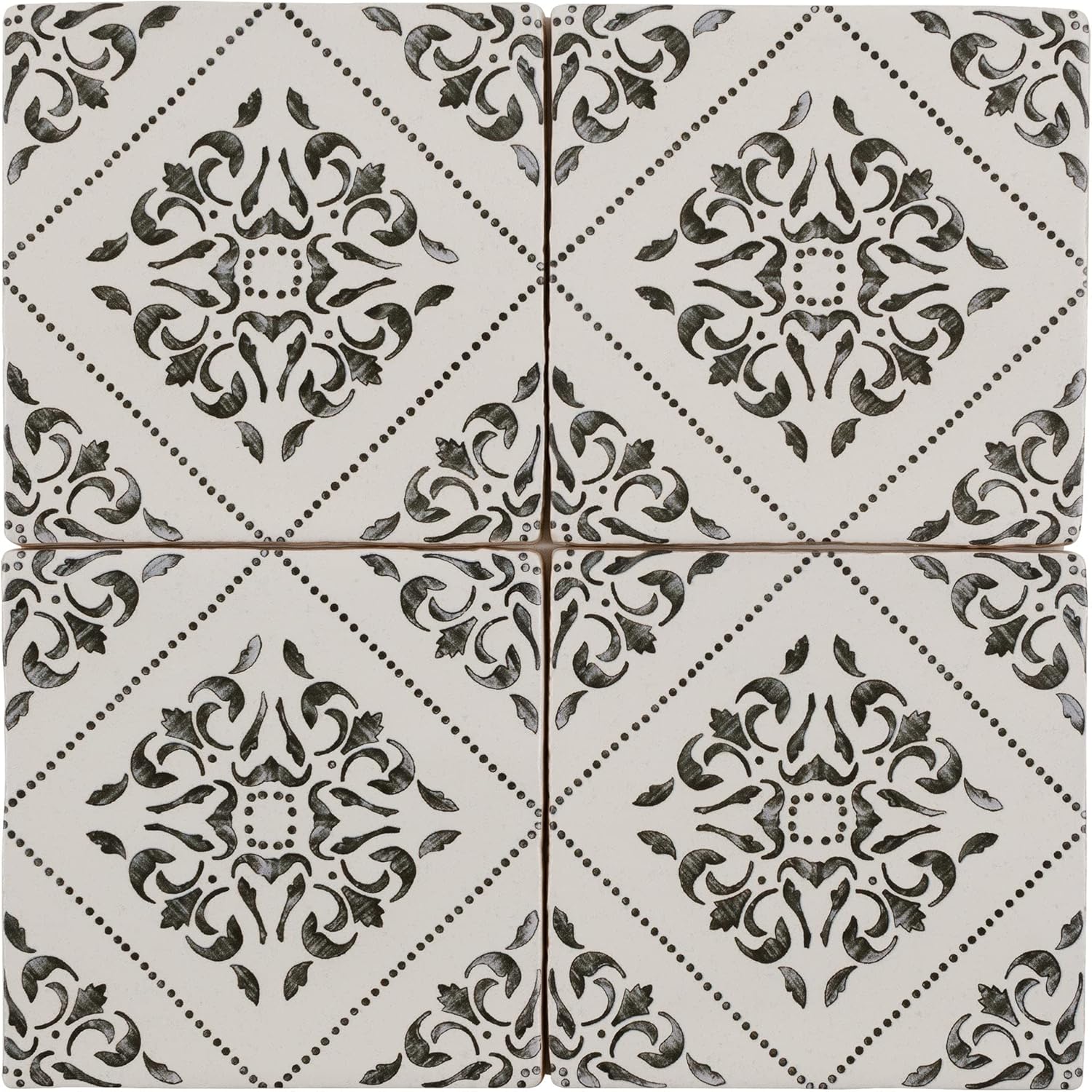 Traditional 5x5 Dark Gray Square Matte Ceramic Kitchen Backsplash ...