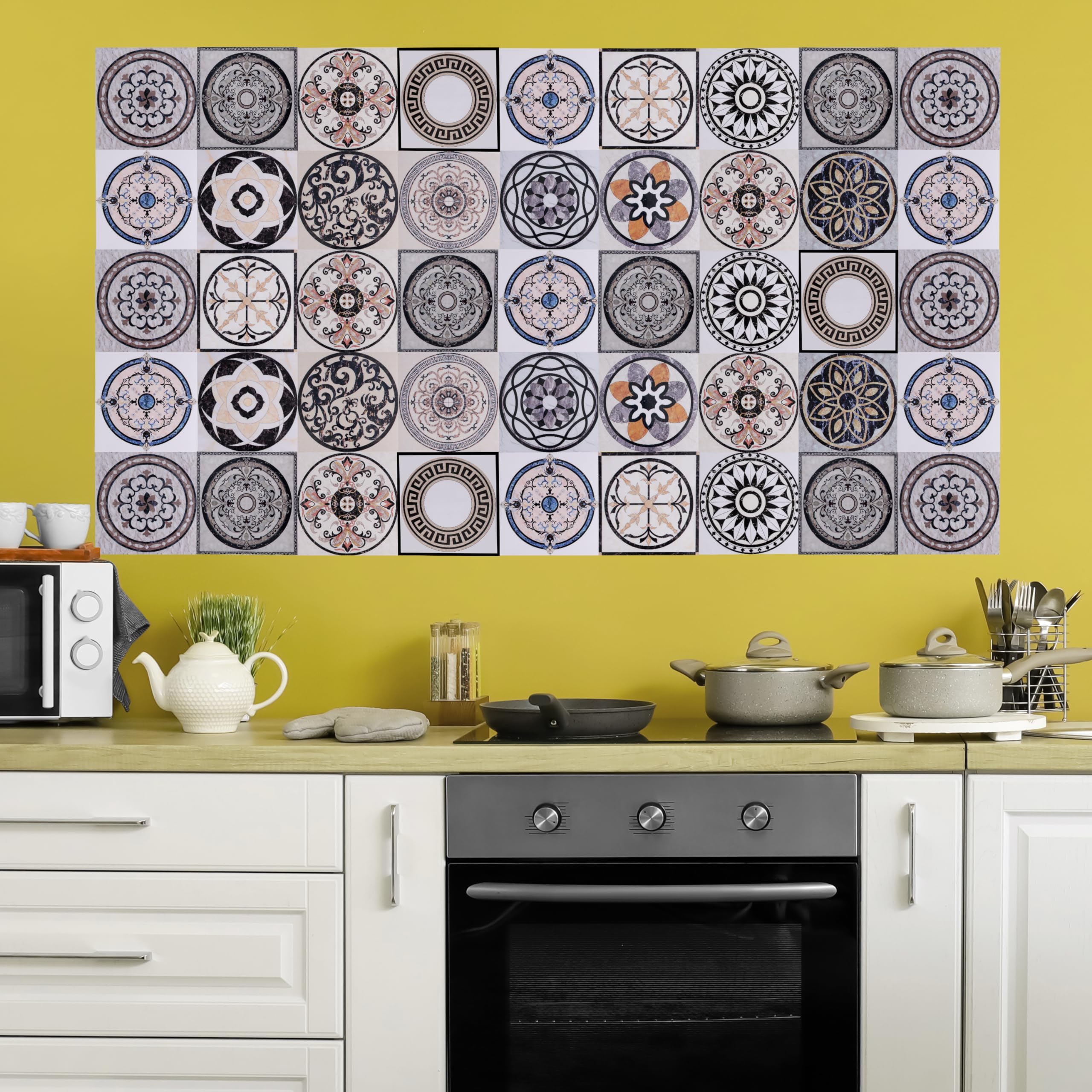 Paper Plane Design Self Adhesive Wall Tile Peel and Stick for Kitchen ...