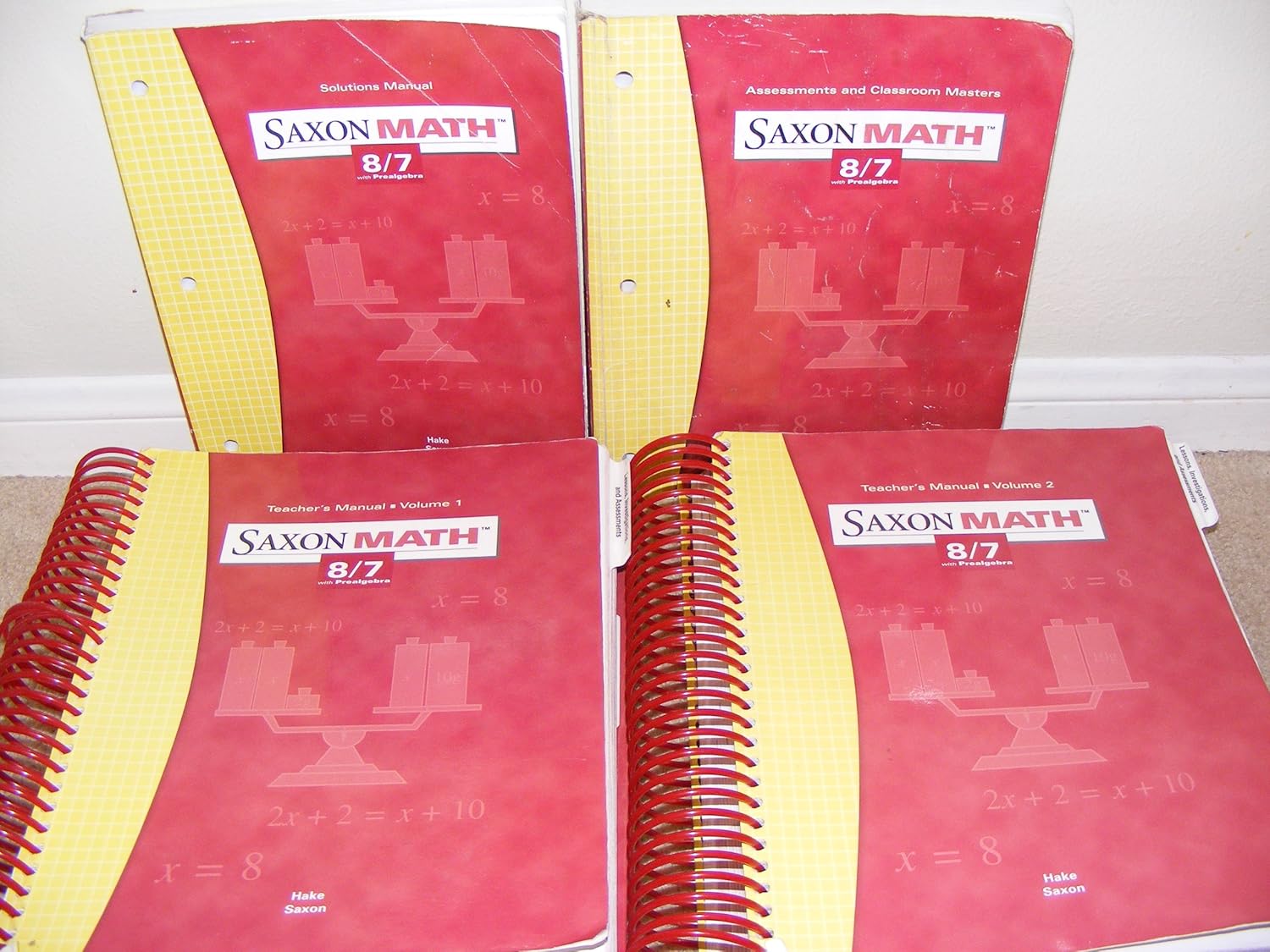 Saxon Math 87**3rd Edition**Teacher's Set**Teacher's Manual...volumes 1 ...