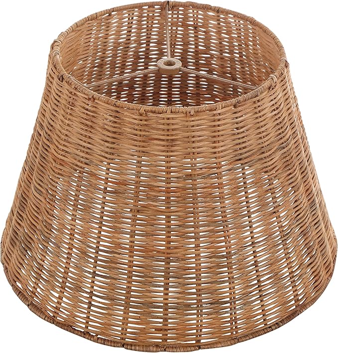 Aspen Creative 32989, Empire Natural Rattan Spider Shade, 9" Top x 14 ...