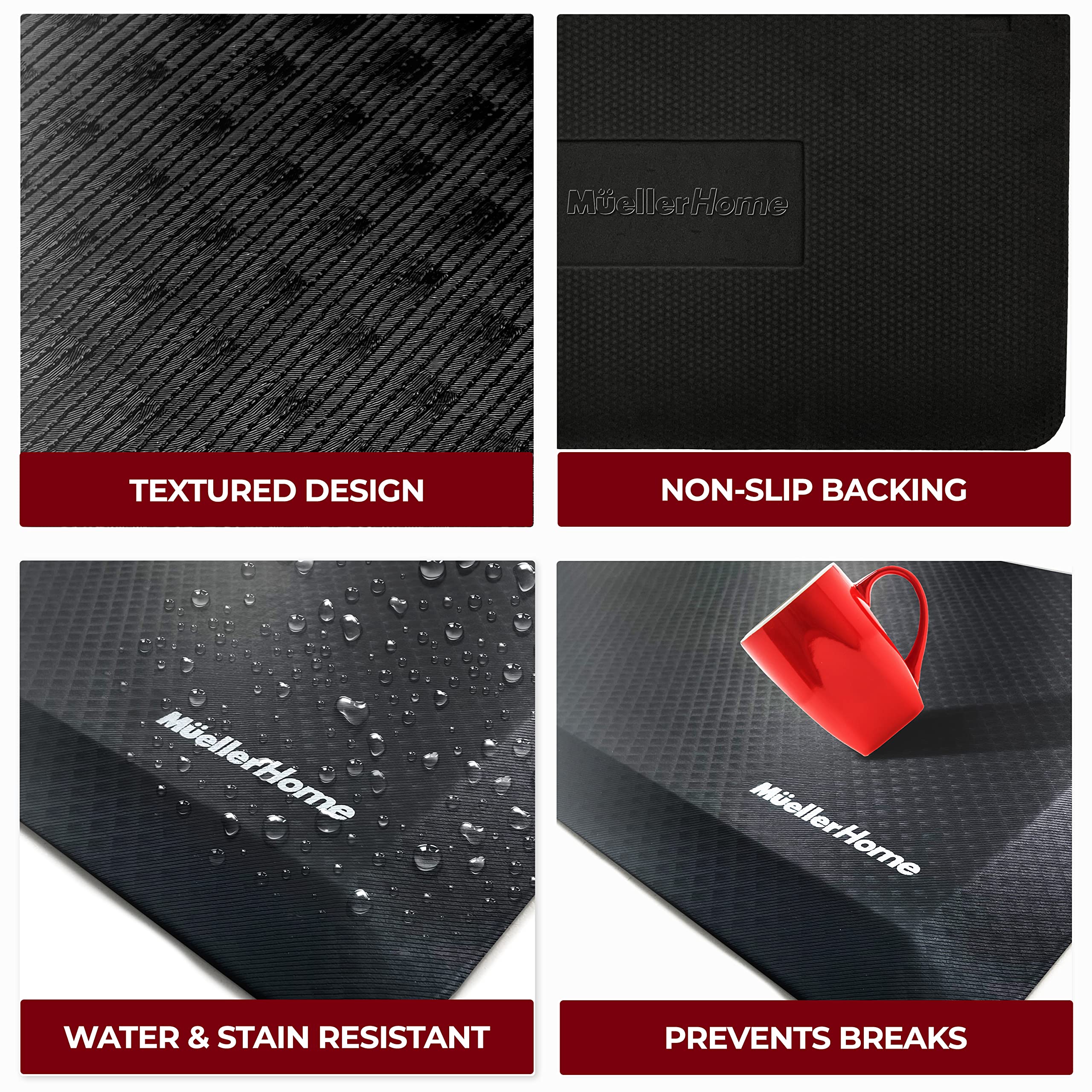 Snapklik.com : Mueller Anti Fatigue Mat, 3/4" Thick, Waterproof 24x71 ...