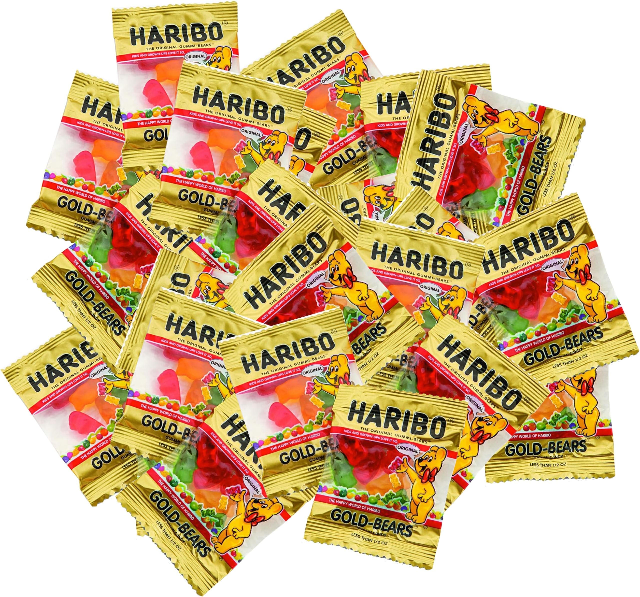 Amazon.com : Harebo Gold Bears Gummi Candy - Wild Berry Flavors ...