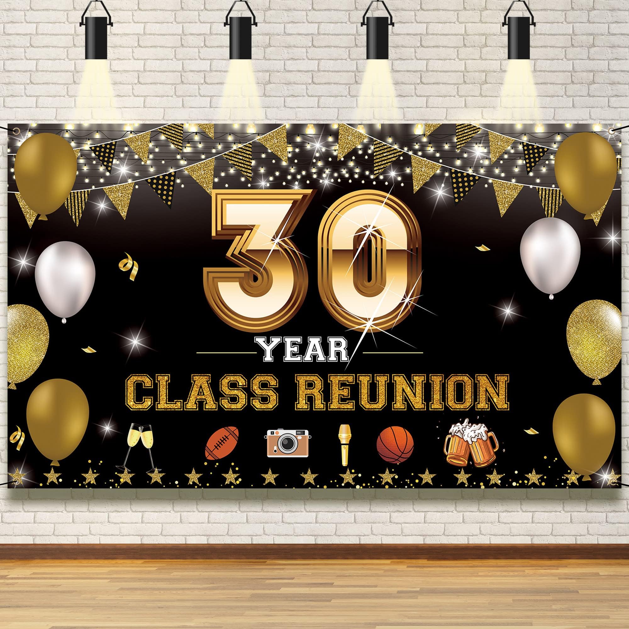 Amazon.com: 30 Year Class Reunion Party Decoration Backdrop Banner ...