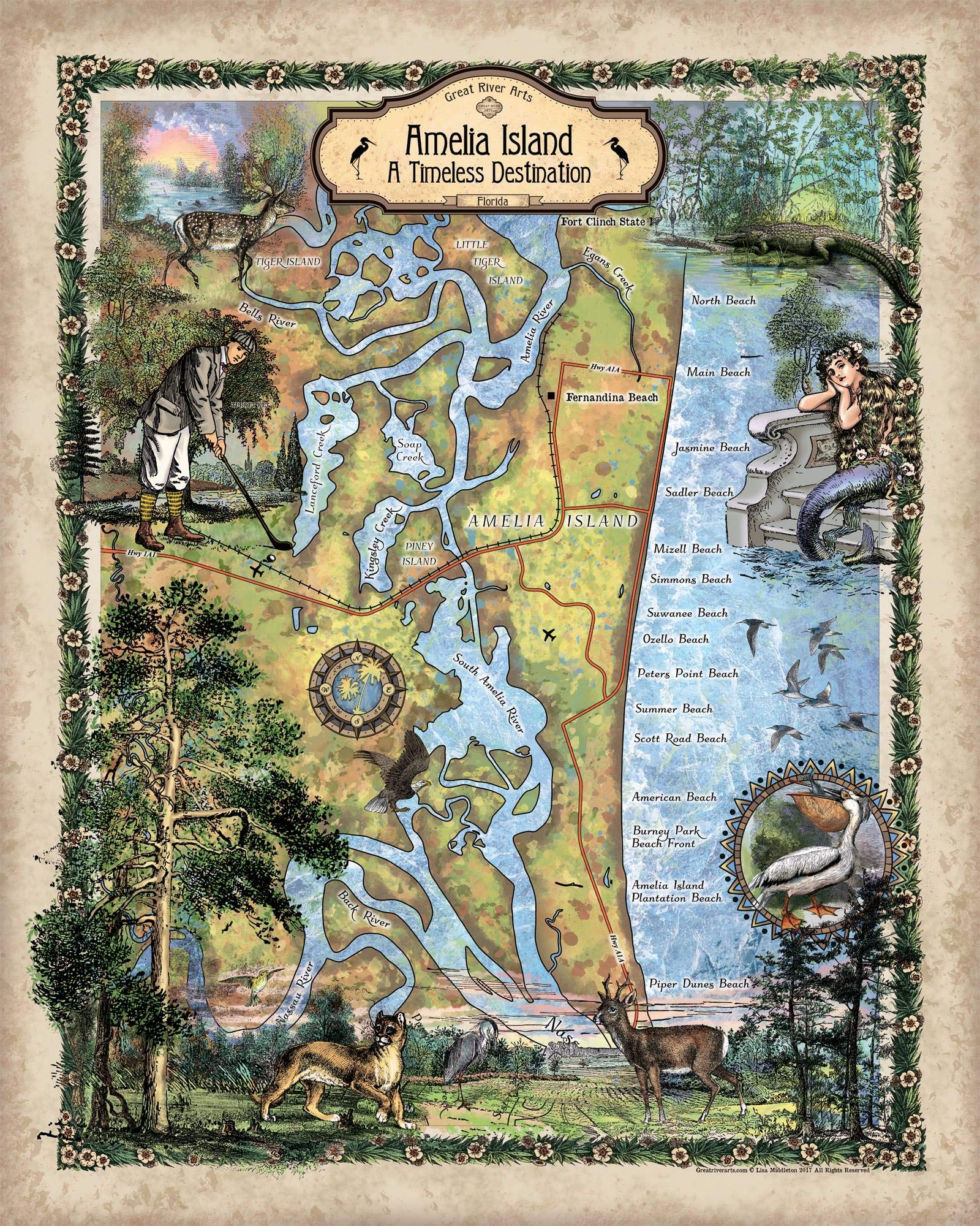 Amelia Beach Fl Map