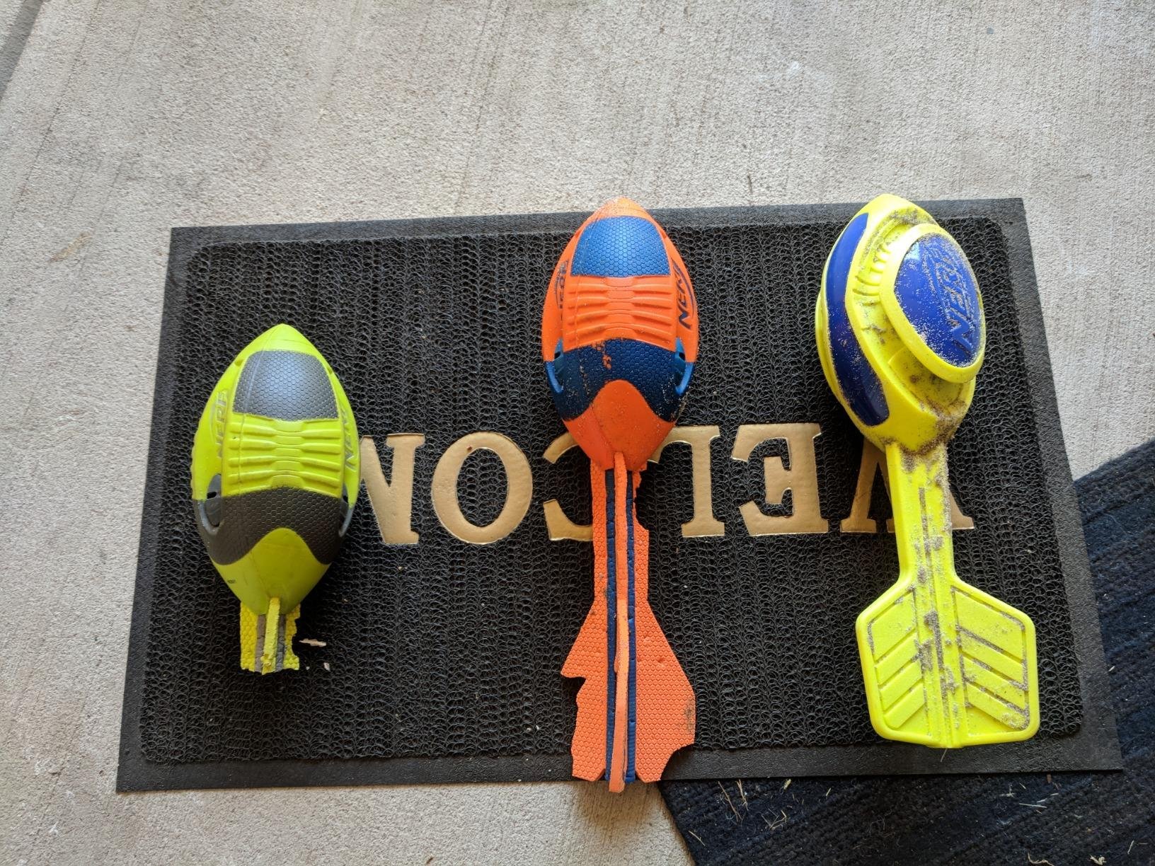 Pet Supplies : Nerf Dog Rubber Megaton Vortex Dog Toy, Lightweight ...