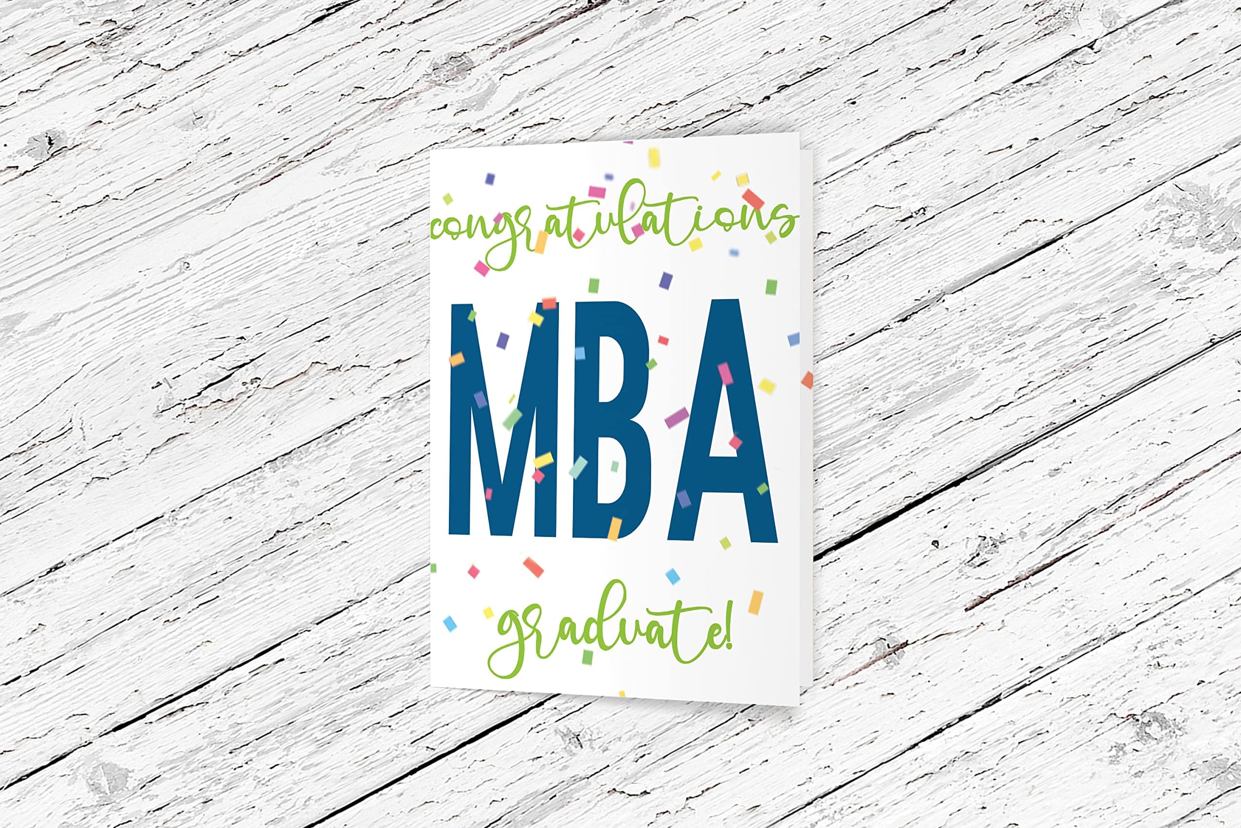 Amazon.com : Red Door Inspirations Graduation Card - MBA and PhD ...