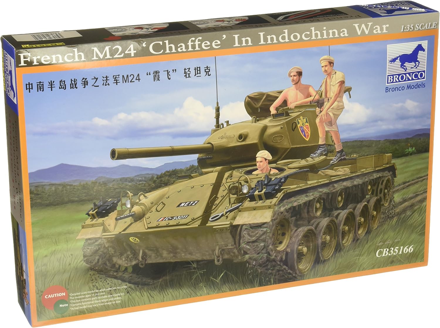 Unbekannt Bronco Models CB35166 - model kit French M24 Chaffee ...