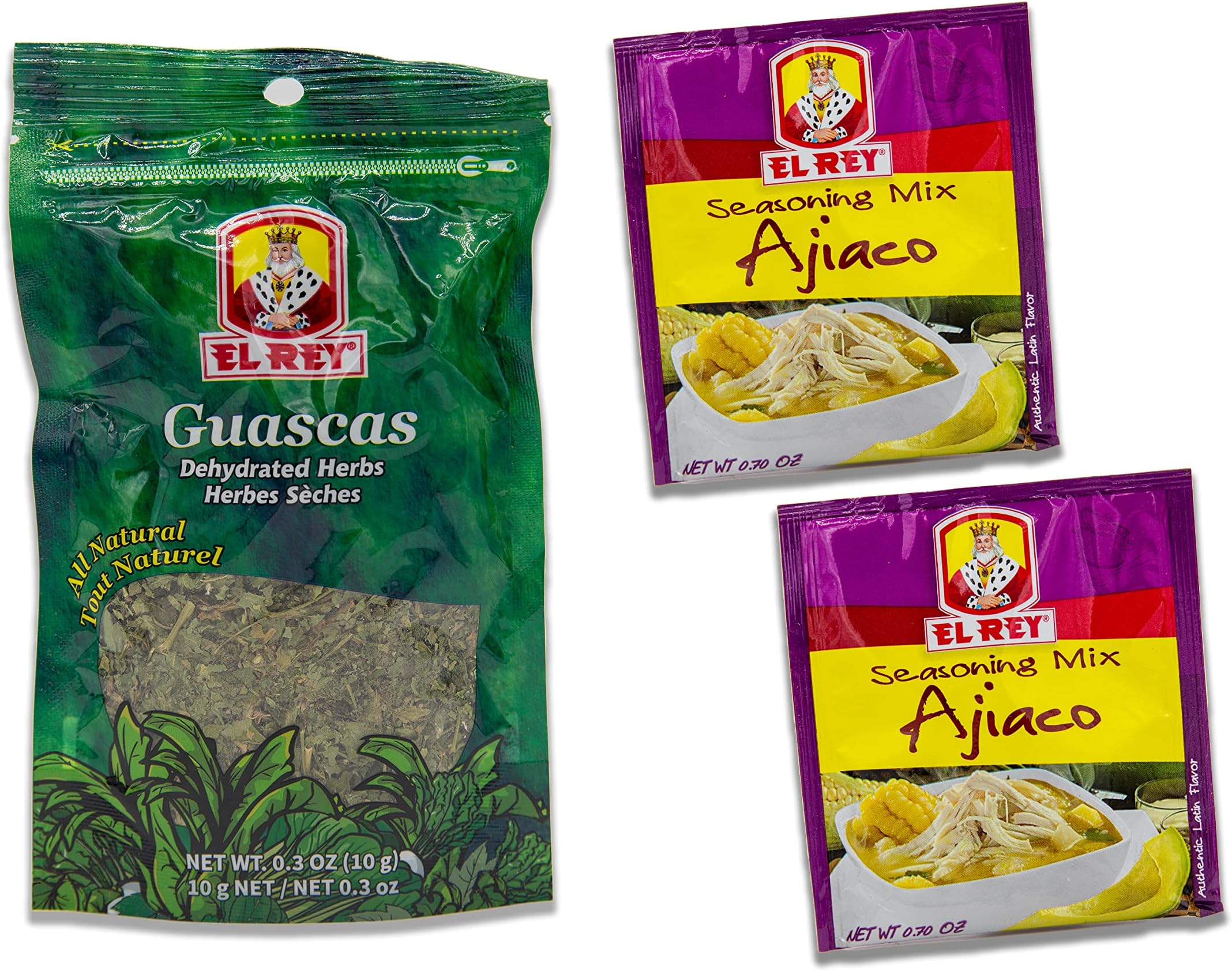 Amazon.com : AJIACO KIT - Guascas El Rey, Dehydrated Herbs and El Rey ...