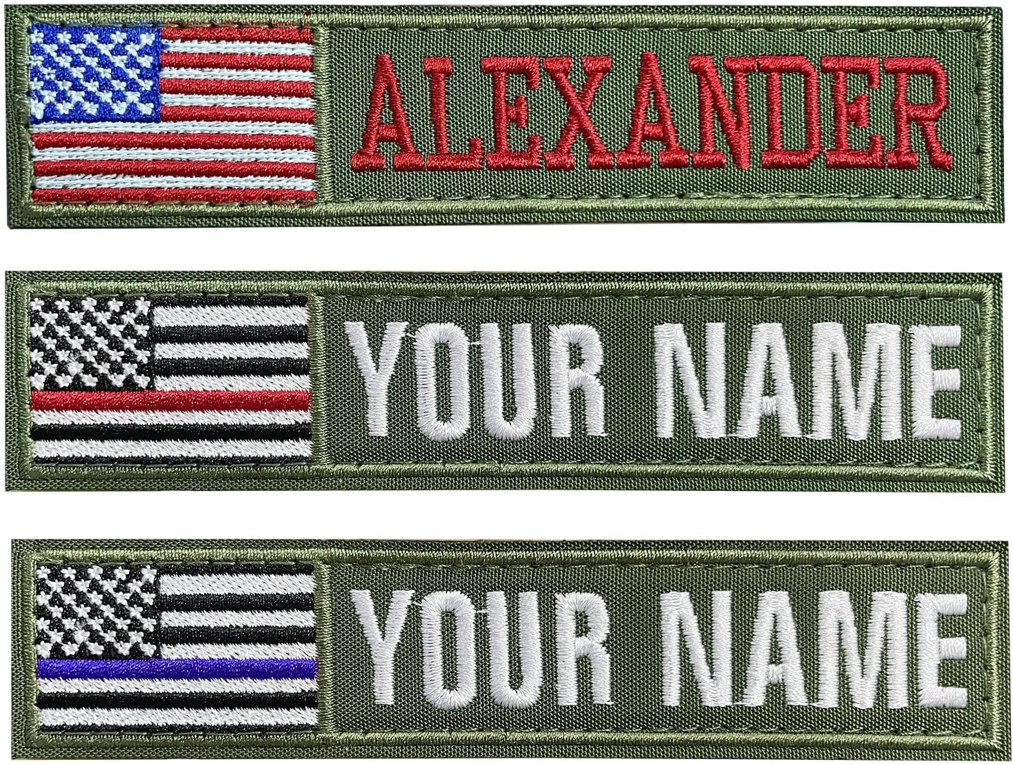 Amazon.com: Customizable Tactical Military Name Patch,American Flag ...