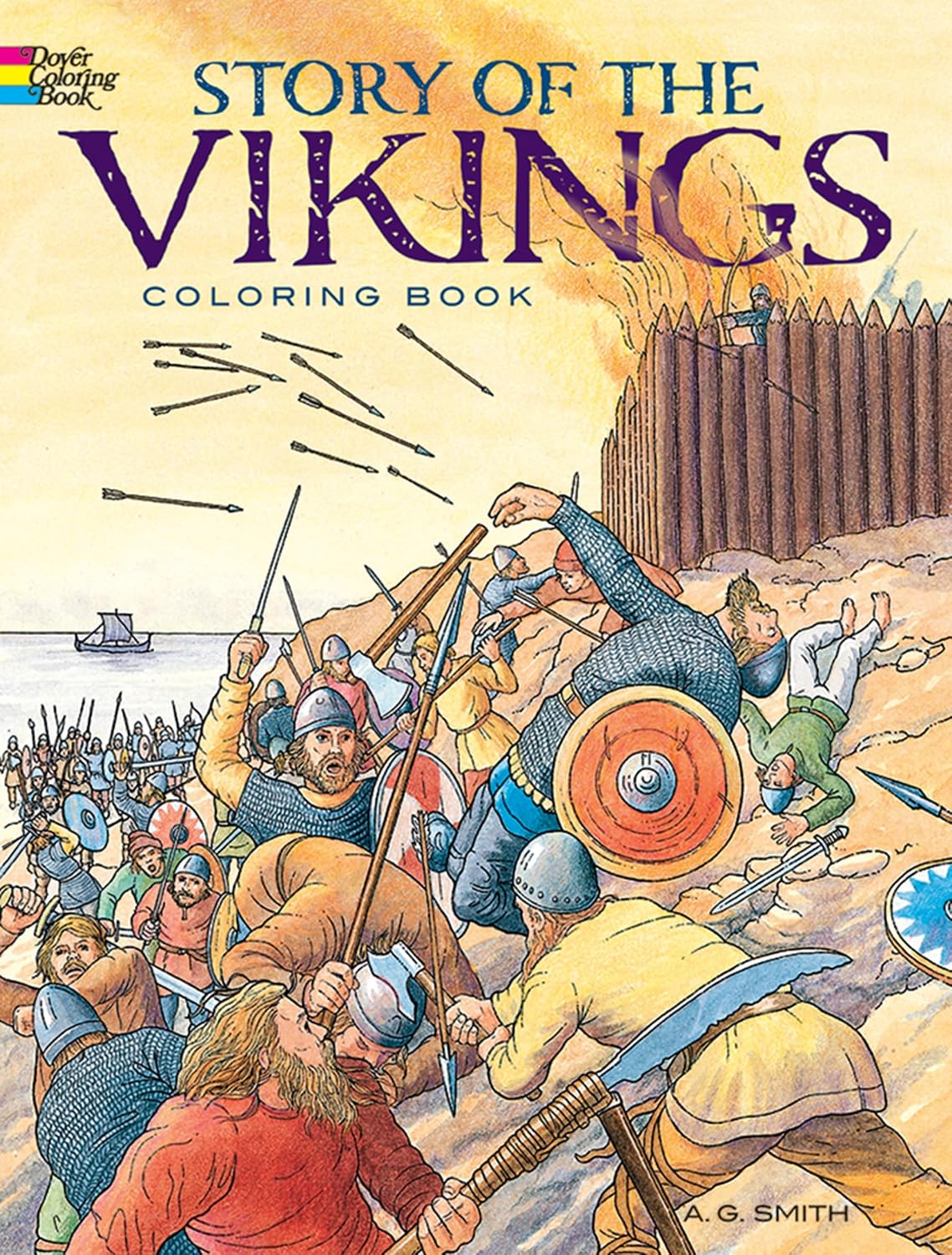 Story of the Vikings Coloring Book: A. G. Smith: 9780486256535: Amazon ...