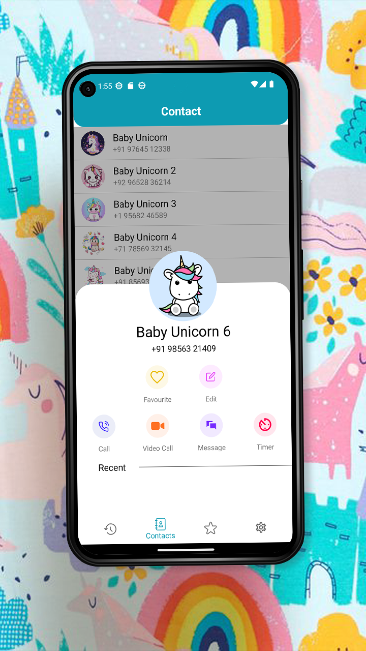 Incoming Video Call From Baby Unicorn Fake Video Voice Call & Texting ...