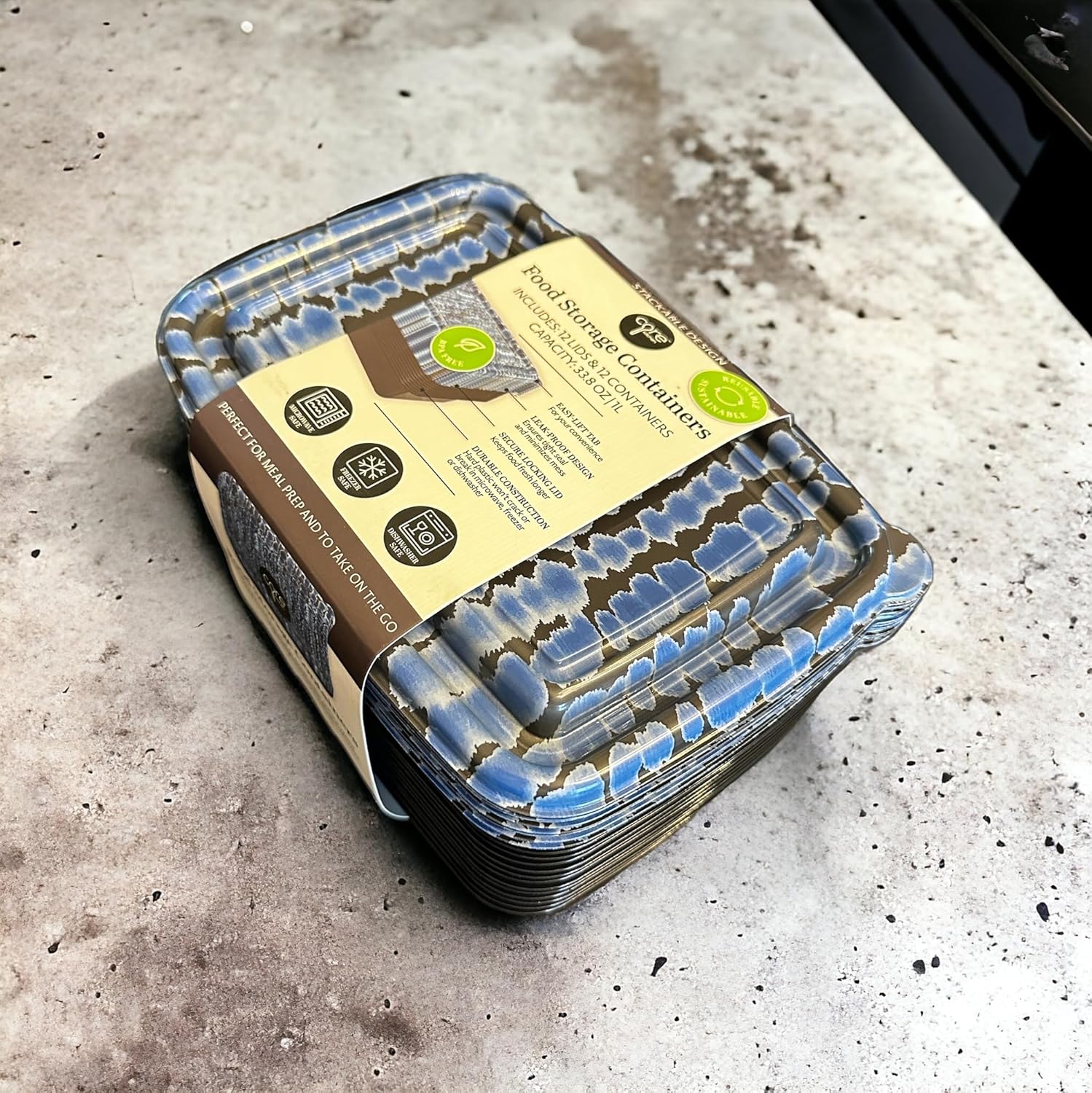 Amazon.com: Core Kitchen HOLIDAY FOOD STORAGE CONTANER, 12 LIDS & 12 ...