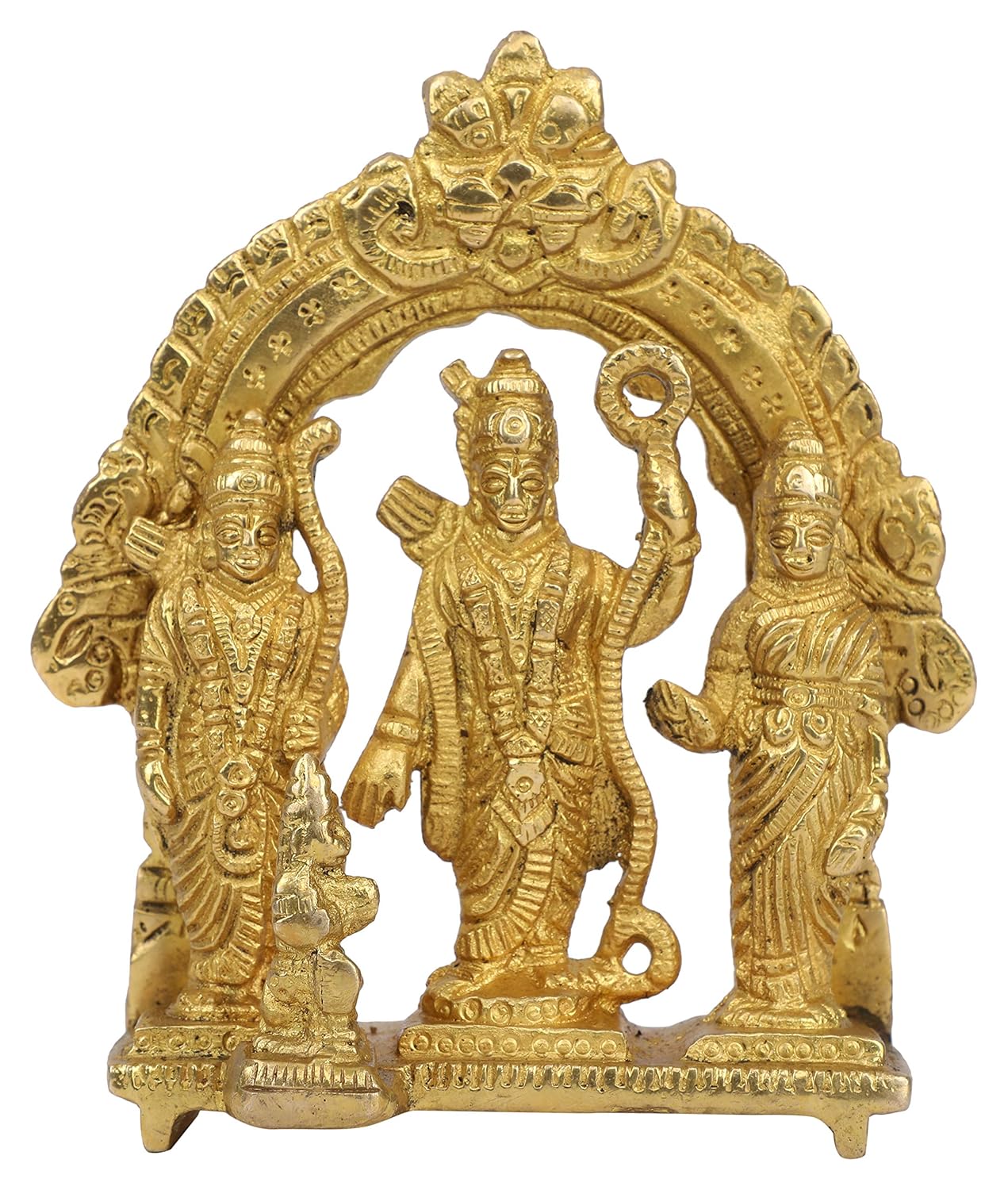 Buy Mrignayanee (M.P. Govt. Emporium) Metal Lord Ram Darbar Idol (4 cm ...