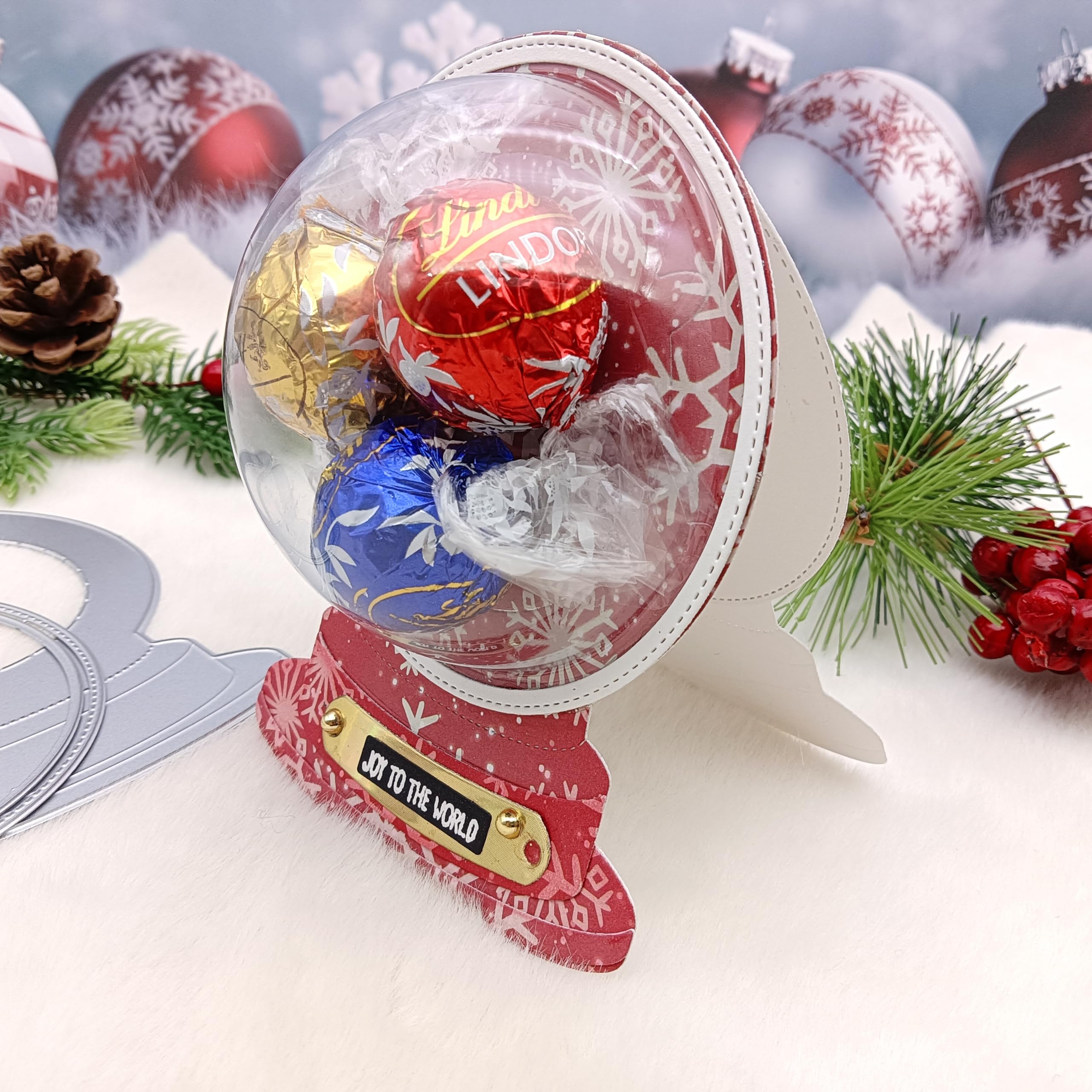 Snapklik.com : 1pc Snow Globe Candy Dome Metal Die & 5pc Transparent ...