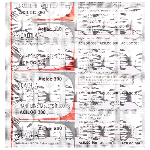 Aciloc 300 - Strip of 20 Tablets : Amazon.in: Fashion
