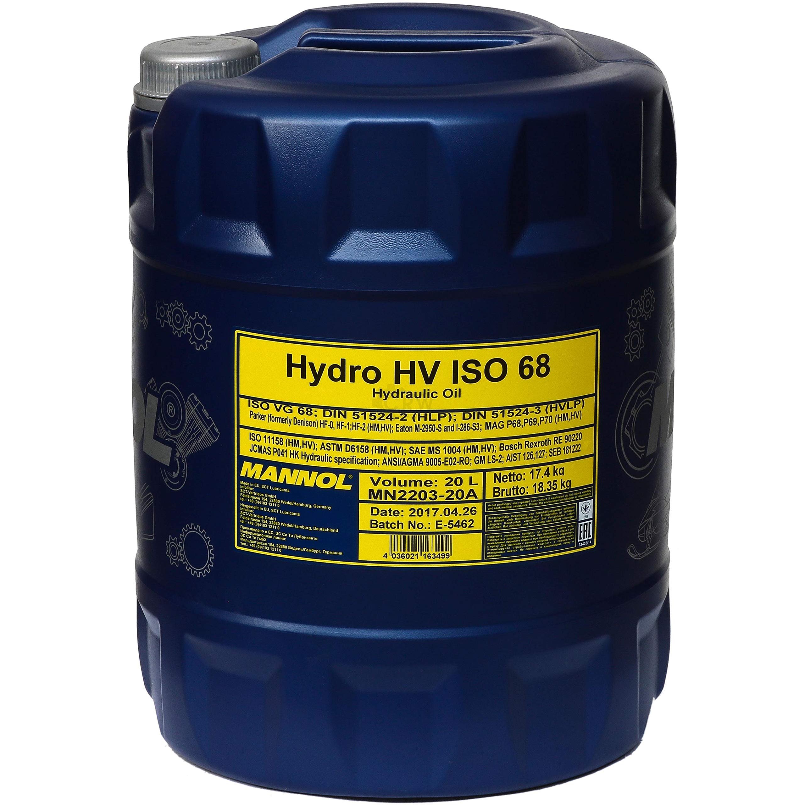 Gato Hidraulico Perfil Bajo 4 X 5 L ANNOL Hydro ISO VG 46 / Aceite ...