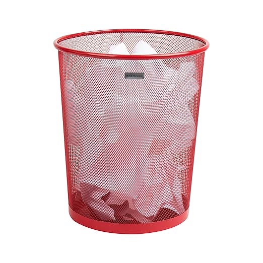 Amazon.com: Mind Reader Network Collection, Waste Paper Basket, 4.5 ...