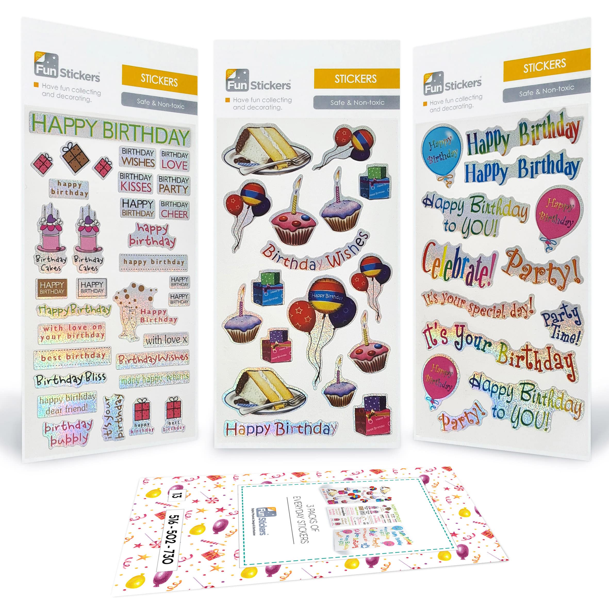 Buy Happy Birthday Stickers for Children, Kids, Toddlers, Adults OVER ...