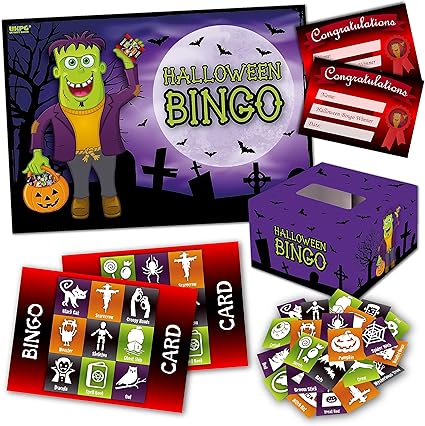 Halloween Party Game | HALLOWEEN BINGO | up to 20 Players |For Children ...