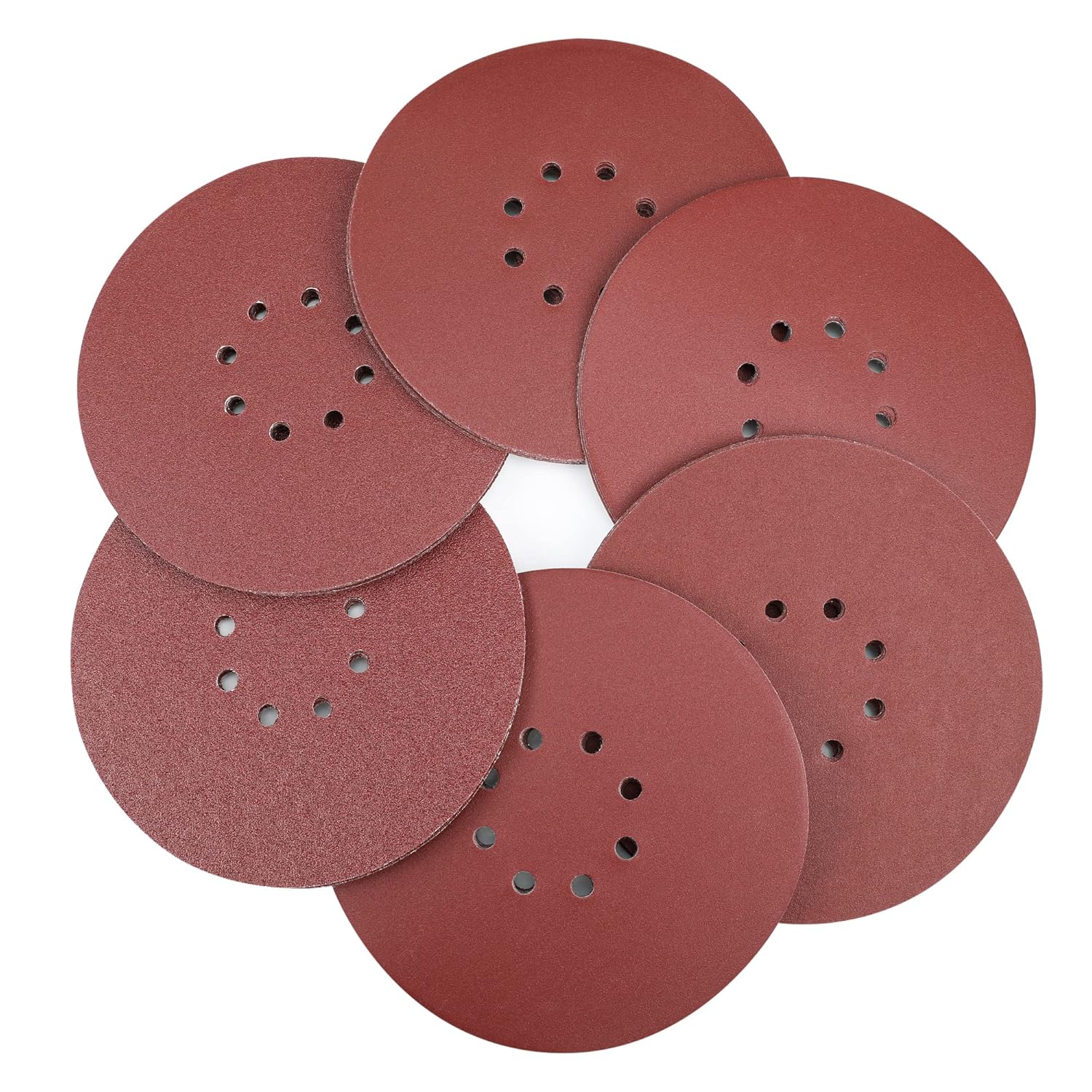WORKPRO 50-Piece Sanding Discs Set 9-Inch 8 Hole Hook-and-Loop ...