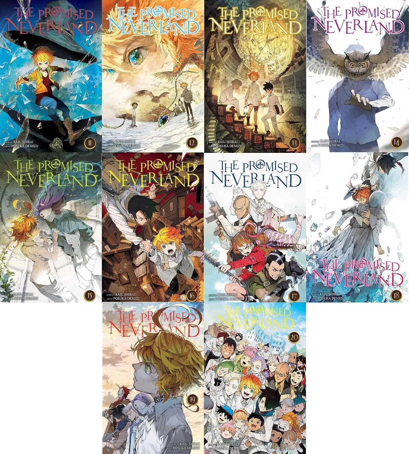 The Promised Neverland Vol (11-20): 10 Books Collection Set by Kaiu ...