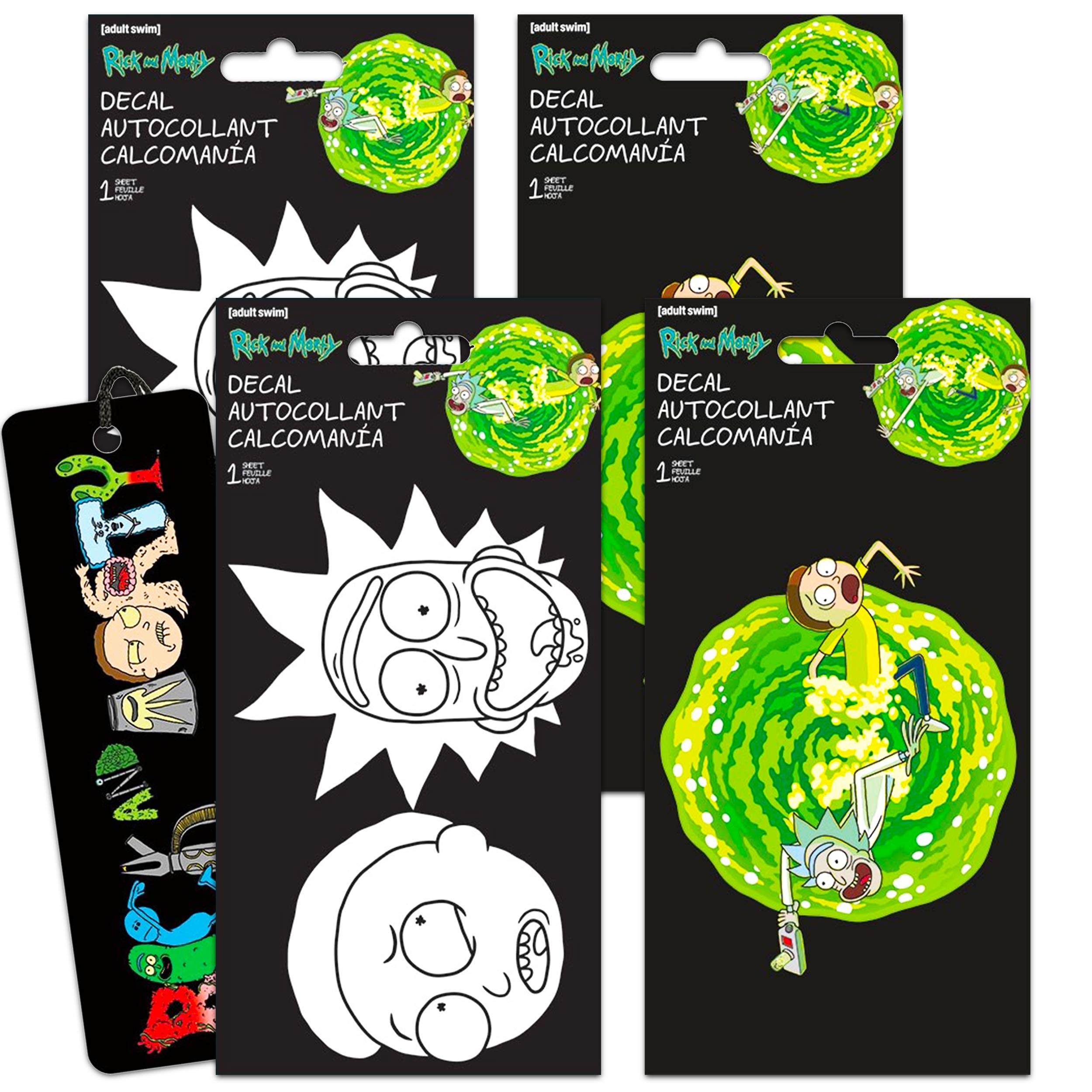Rick And Morty Decal Sticker Bundle Pack 8 Pc Rick | Desertcart Sri Lanka