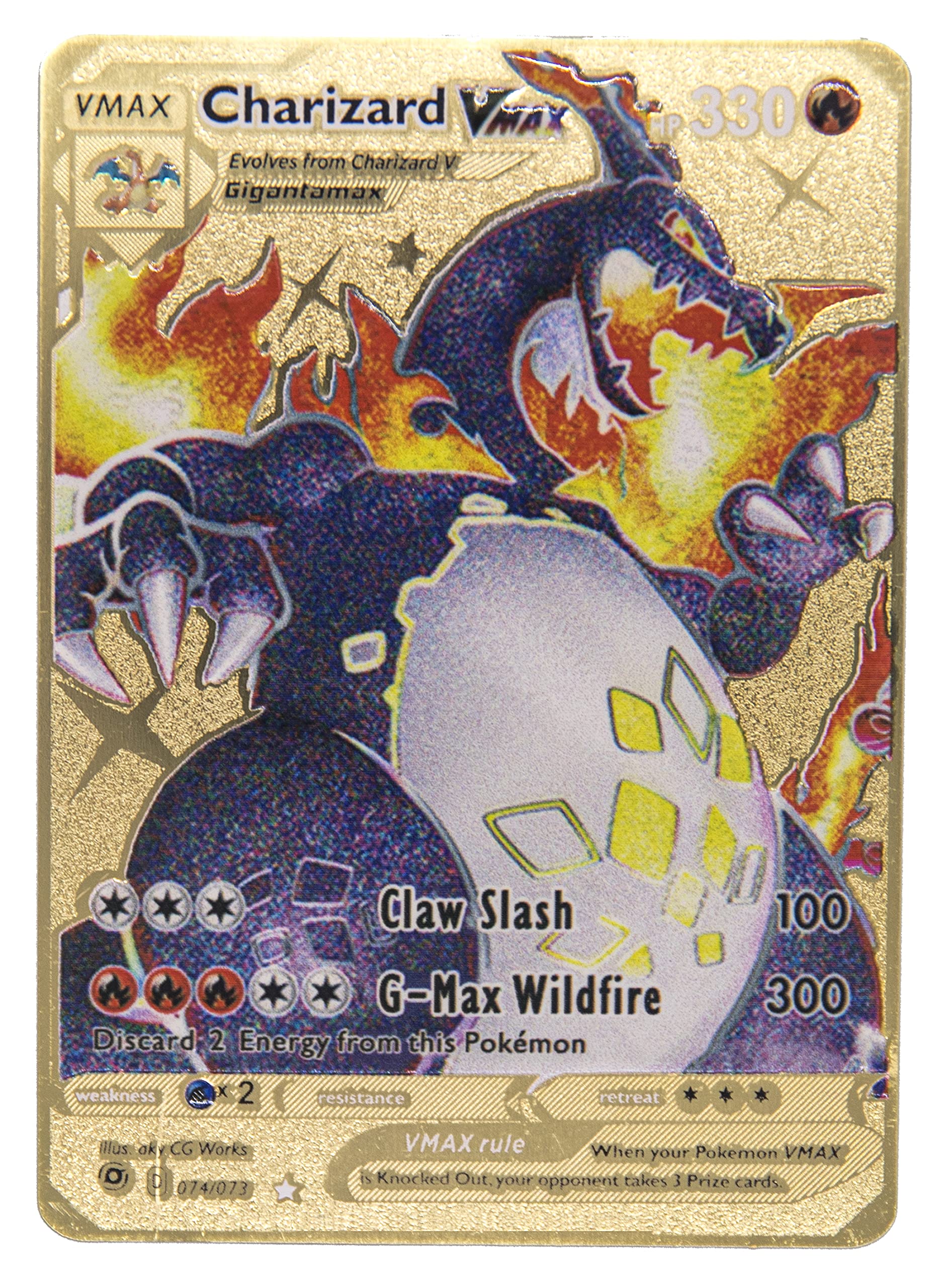 Charizard VMAX Champion's Path Custom Metal Cards- Buy Online in ...