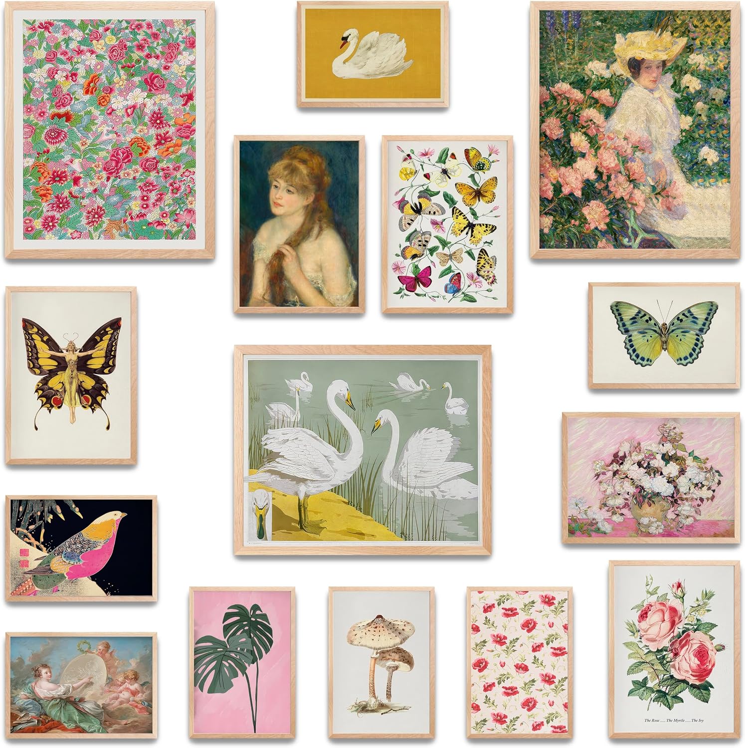 Amazon.com: LANCHI95 15 Pcs Maximalist Gallery Wall, Colorful Eclectic ...