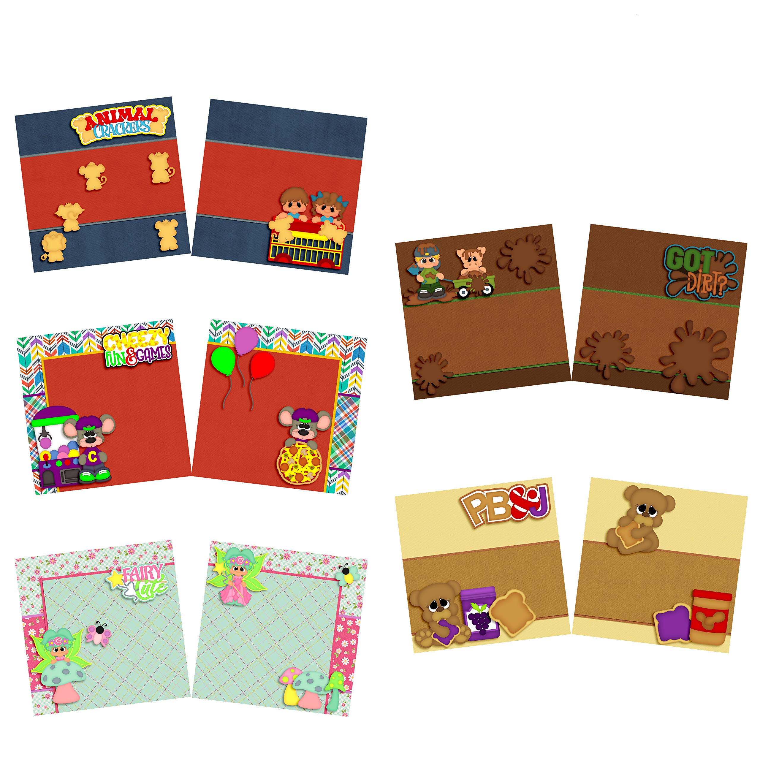 Amazon.com: Just for Kids Non-Photo-Mat - Scrapbook Set - 5 Double Page ...