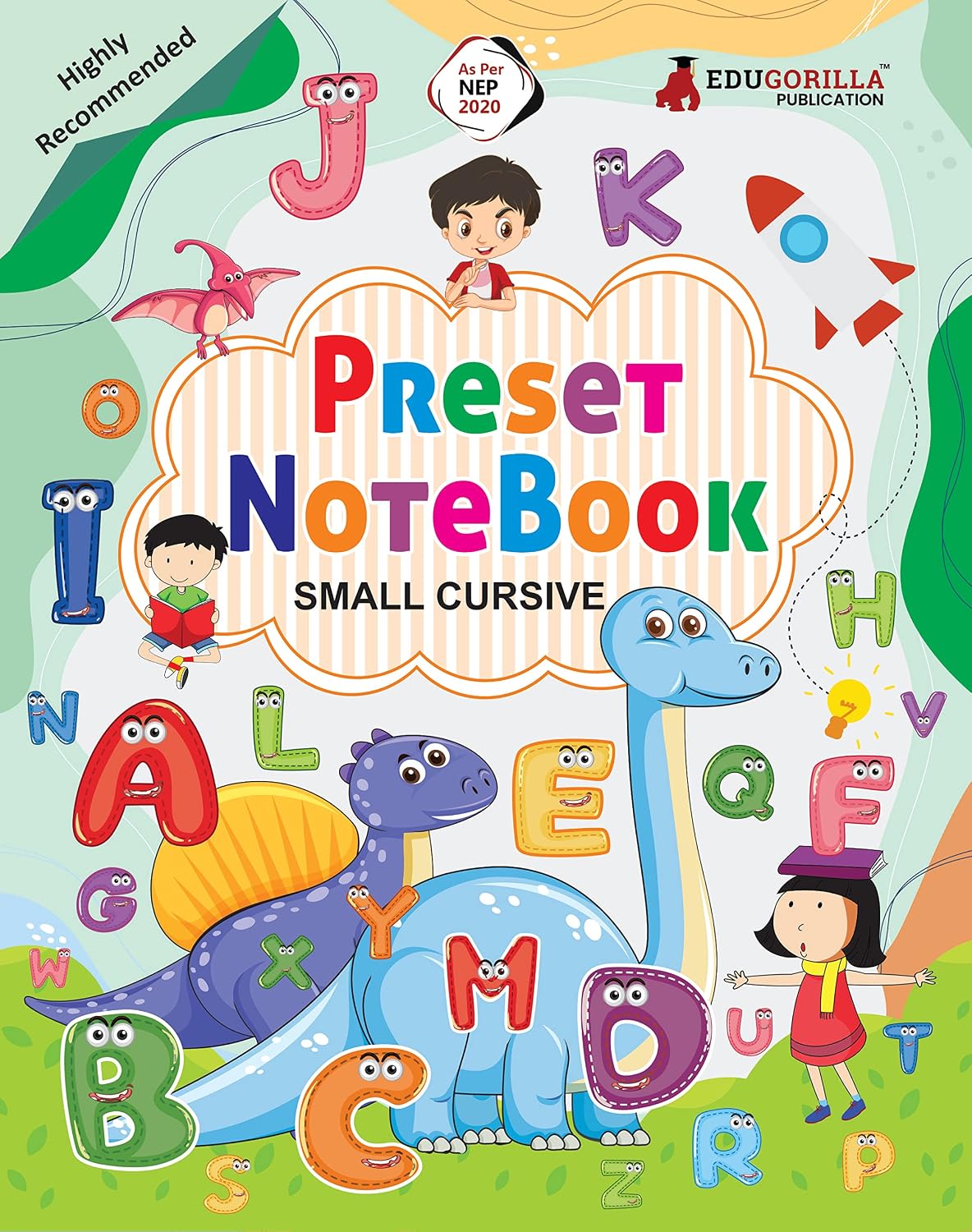 Buy Preset Notebook Small Cursive : English Alphabet a to z Writing ...